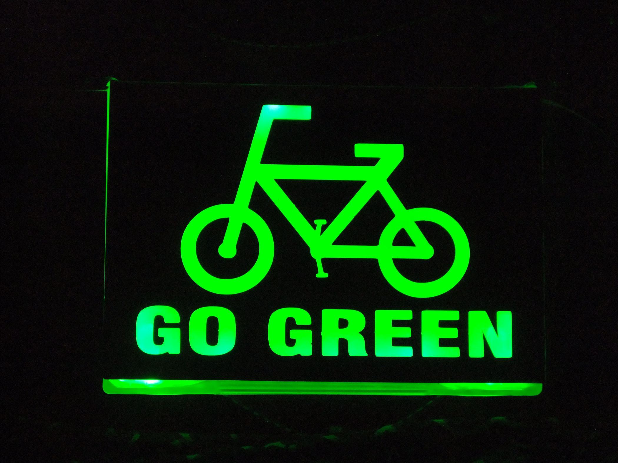 Go Green Sign for Bikers Backpack : 5 Steps - Instructables