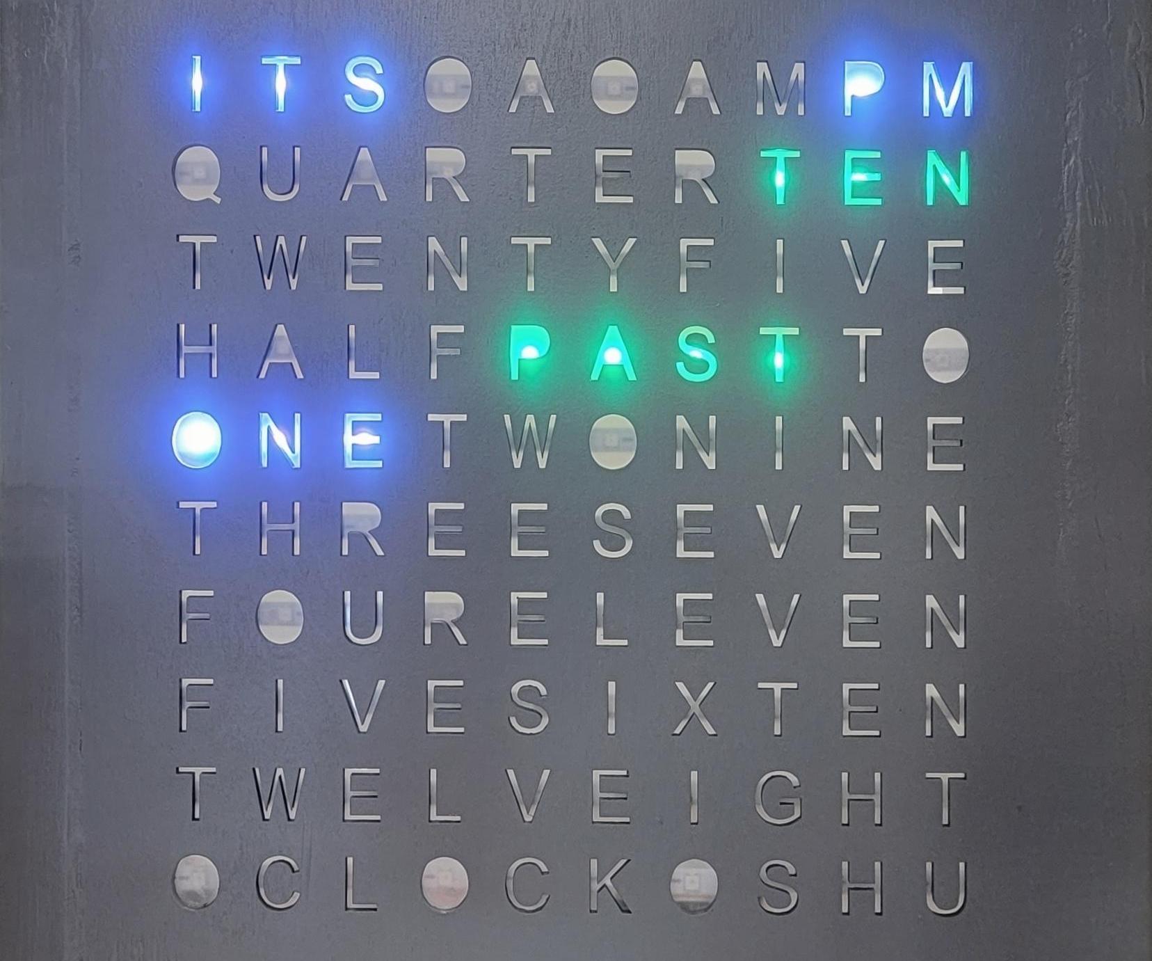 Homemade Word Clock : 9 Steps (with Pictures) - Instructables