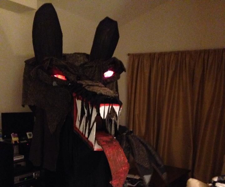 Giant Big Bad Wolf Head Halloween Costume : 6 Steps (with Pictures ...