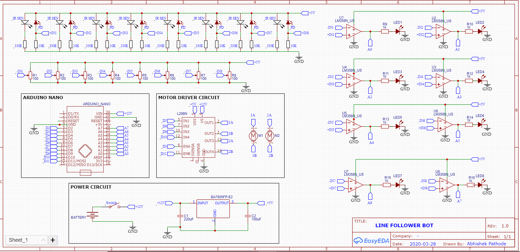 PID CONTROLLED LINE FOLLOWER BOT PCB : 6 Steps - Instructables