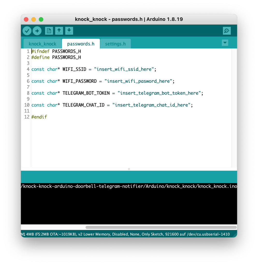 Knock Knock An Arduino Doorbell Telegram Notifier 9 Steps With