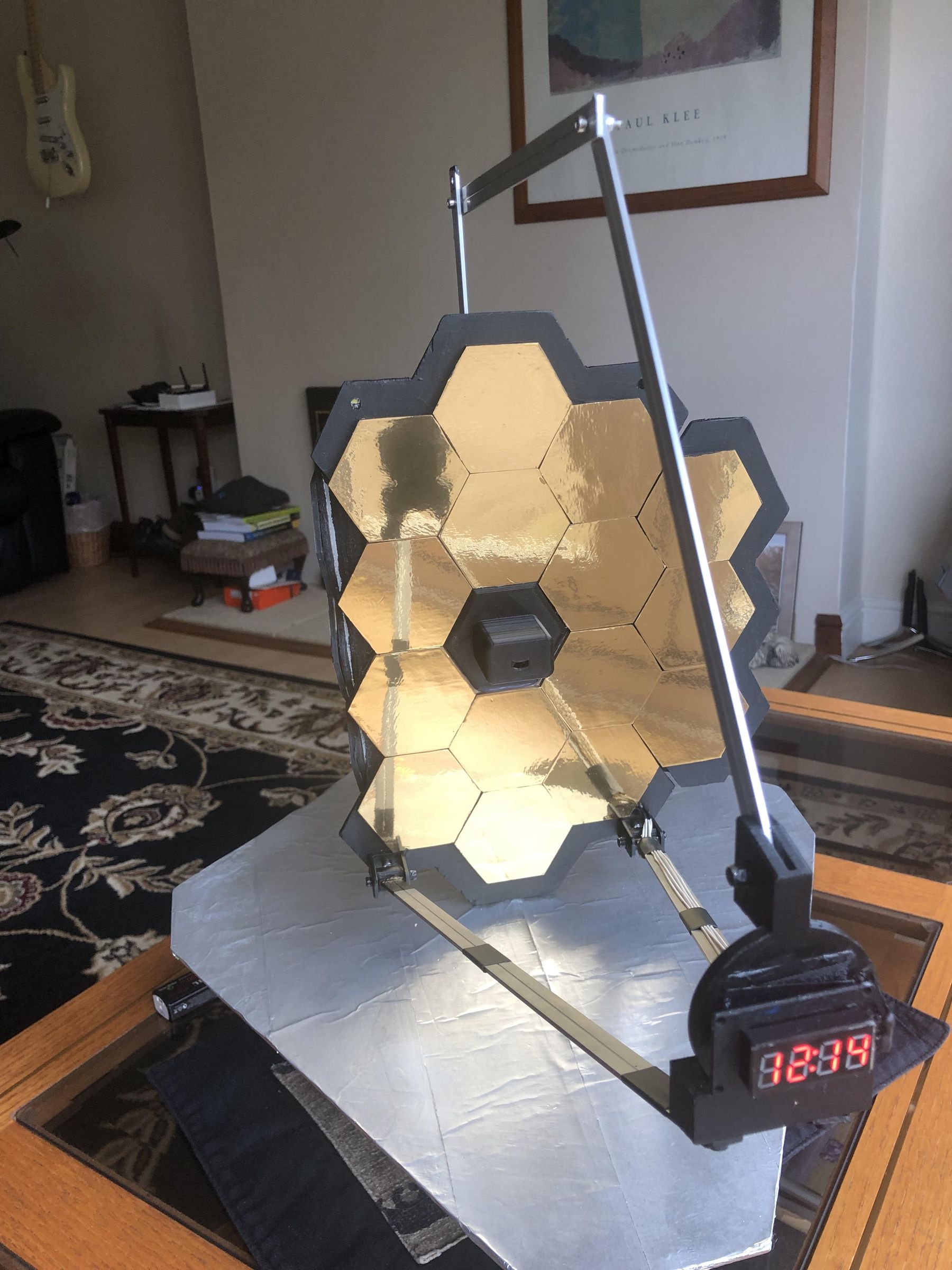 Animated James Webb Telescope With NTP LED 7 Segment Clock : 5 Steps ...