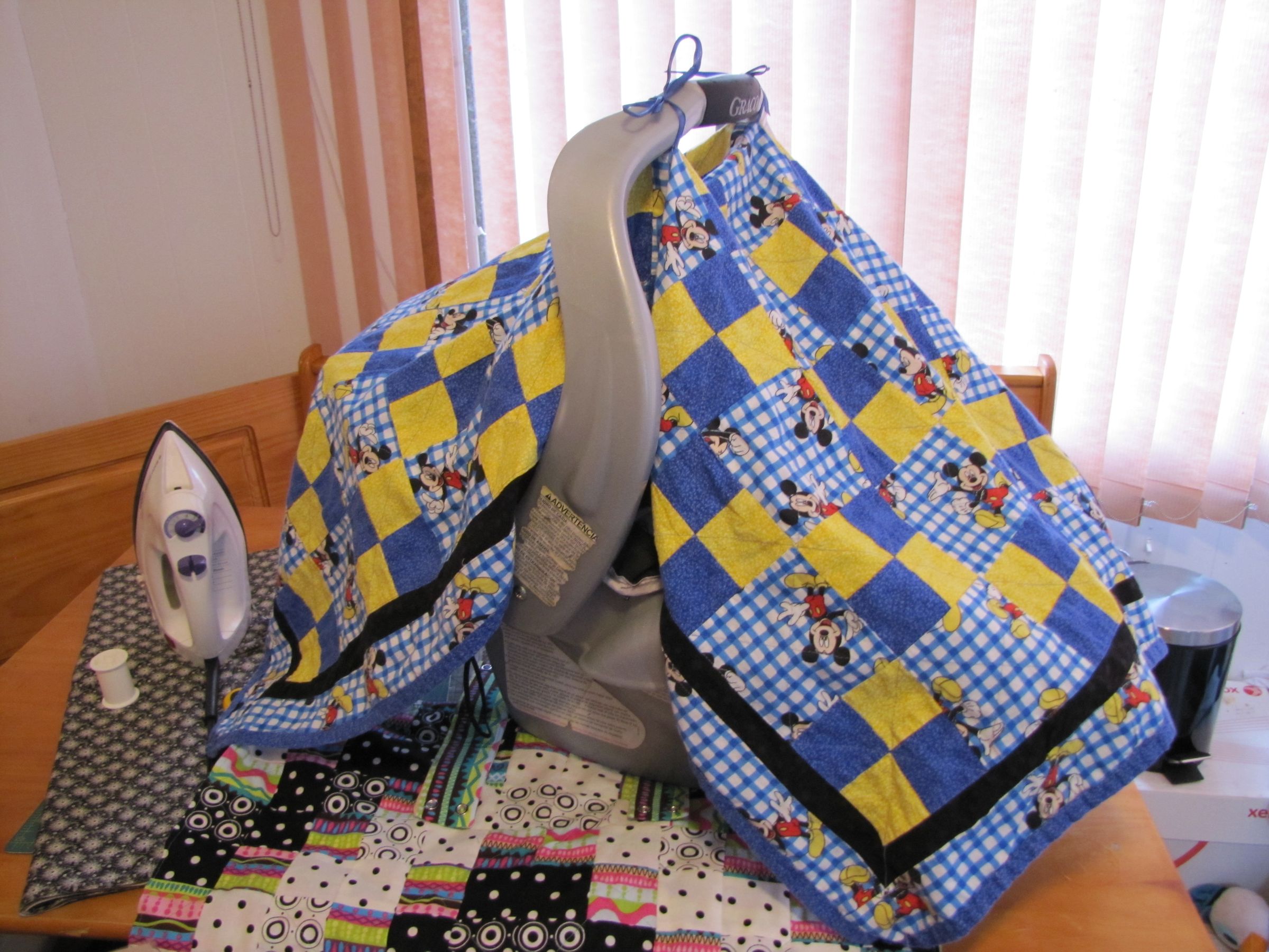 Make a Quilted Car Seat Cover (car Seat Tent) : 5 Steps - Instructables