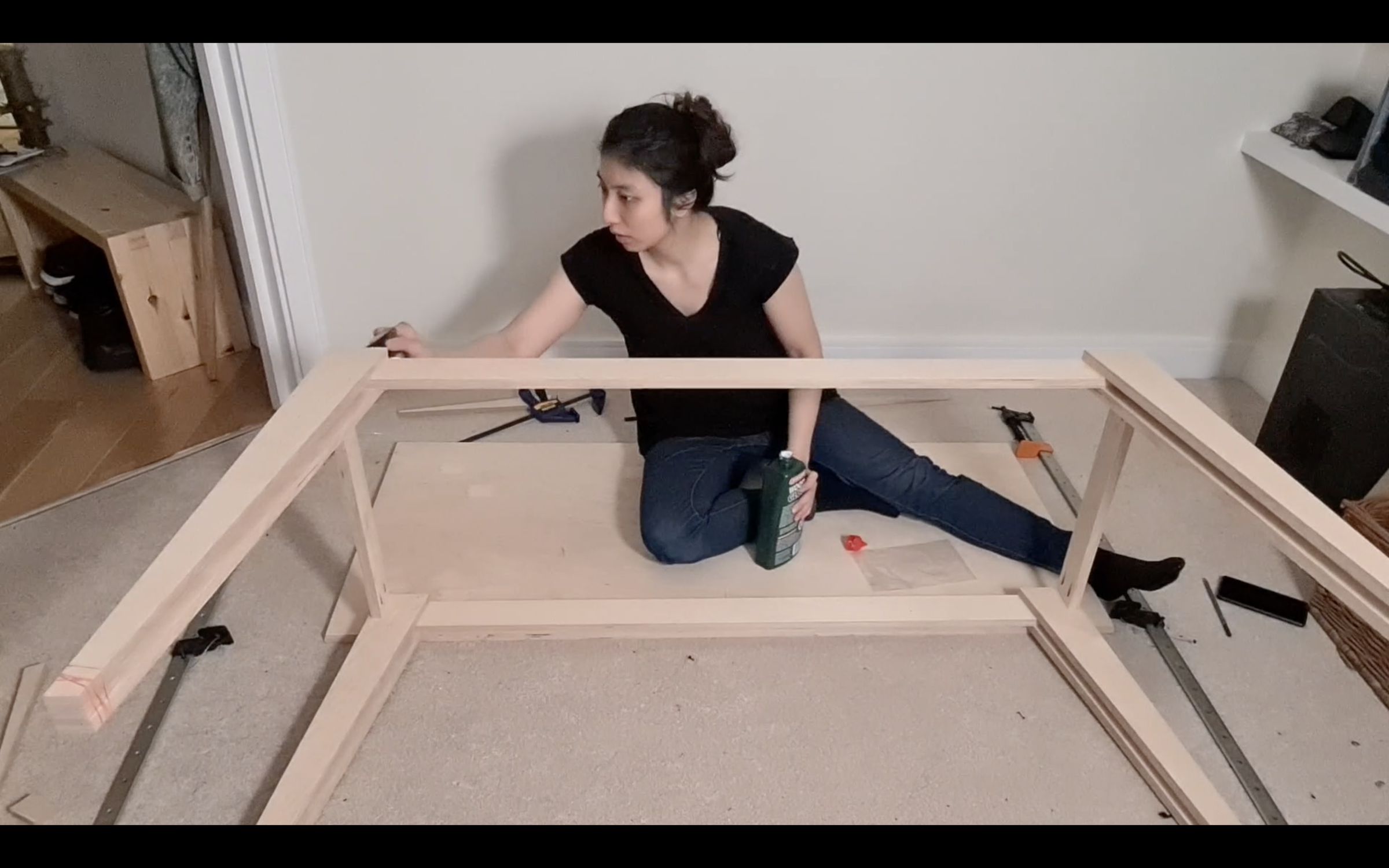 Simple Modern DIY Plywood Desk | One Plywood Sheet : 11 Steps (with ...