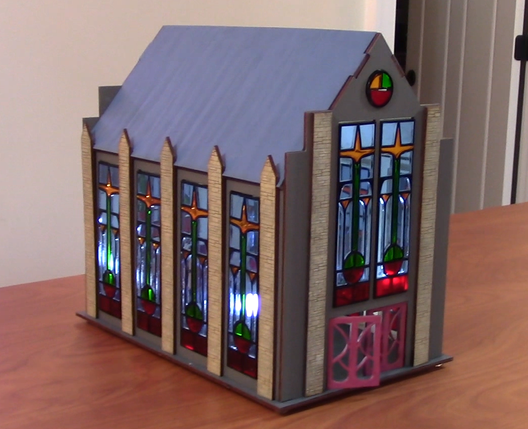 How to Design and Laser Cut a Stained Glass Chapel for Tabletop Terrain ...