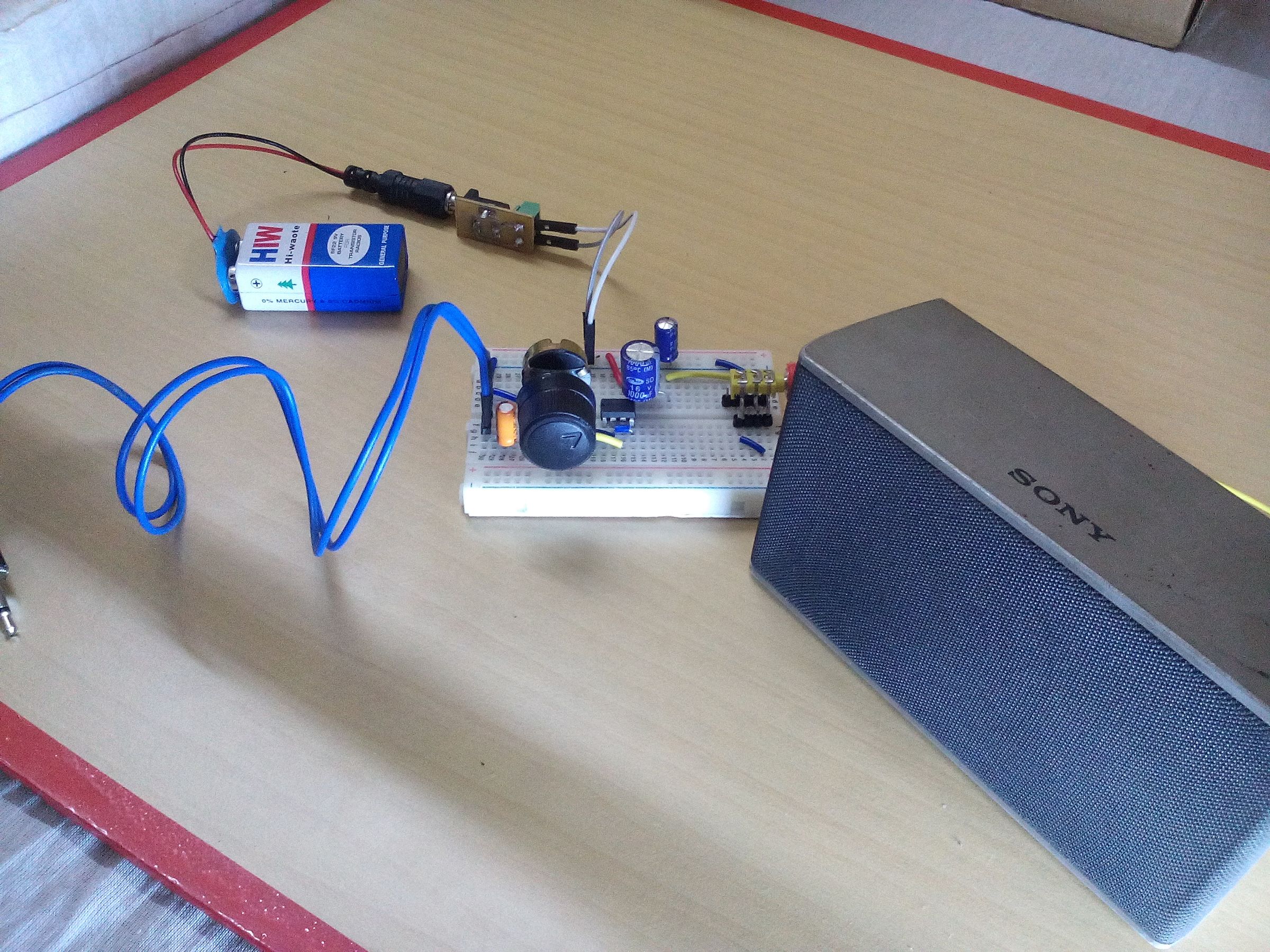 Simple LM386 Powered Audio Amplifier Breadboard Version : 7 Steps (with ...