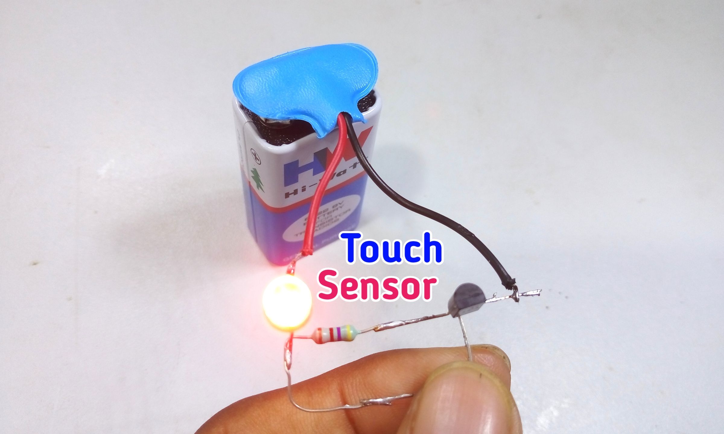 Make Simple Touch Sensor Using BC547 Transistor : 4 Steps - Instructables
