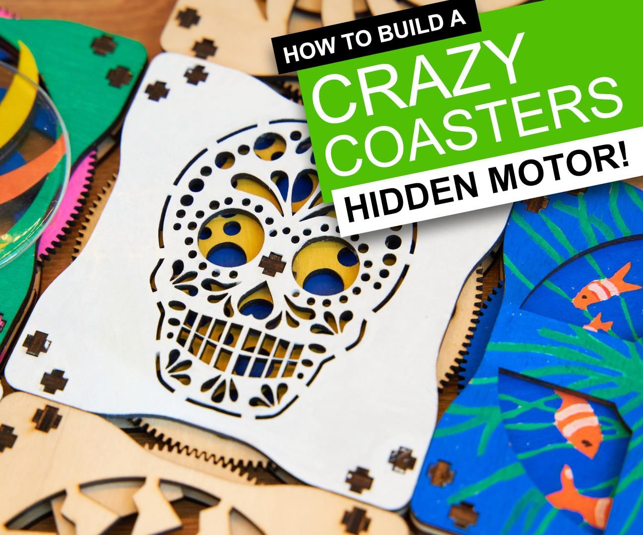 KINETIC COASTERS With a TWIST! Laser or 3D Printable : 24 Steps (with ...