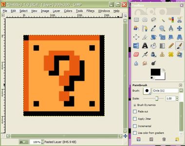 Personalized Super Mario ? Block With GIMP : 3 Steps - Instructables