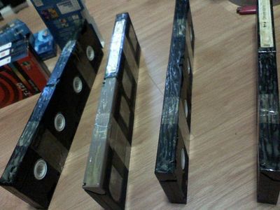 How to Make a Poster Board With Your Old VHS Tapes : 4 Steps ...