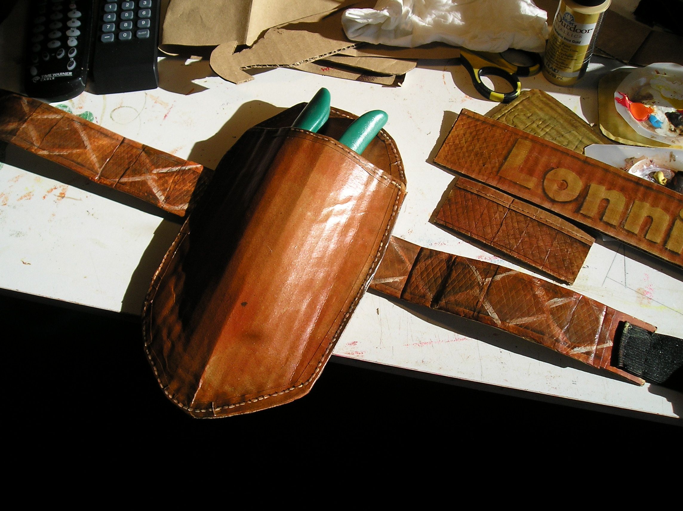 A Belt and Holster Made of Cardboard : 10 Steps - Instructables