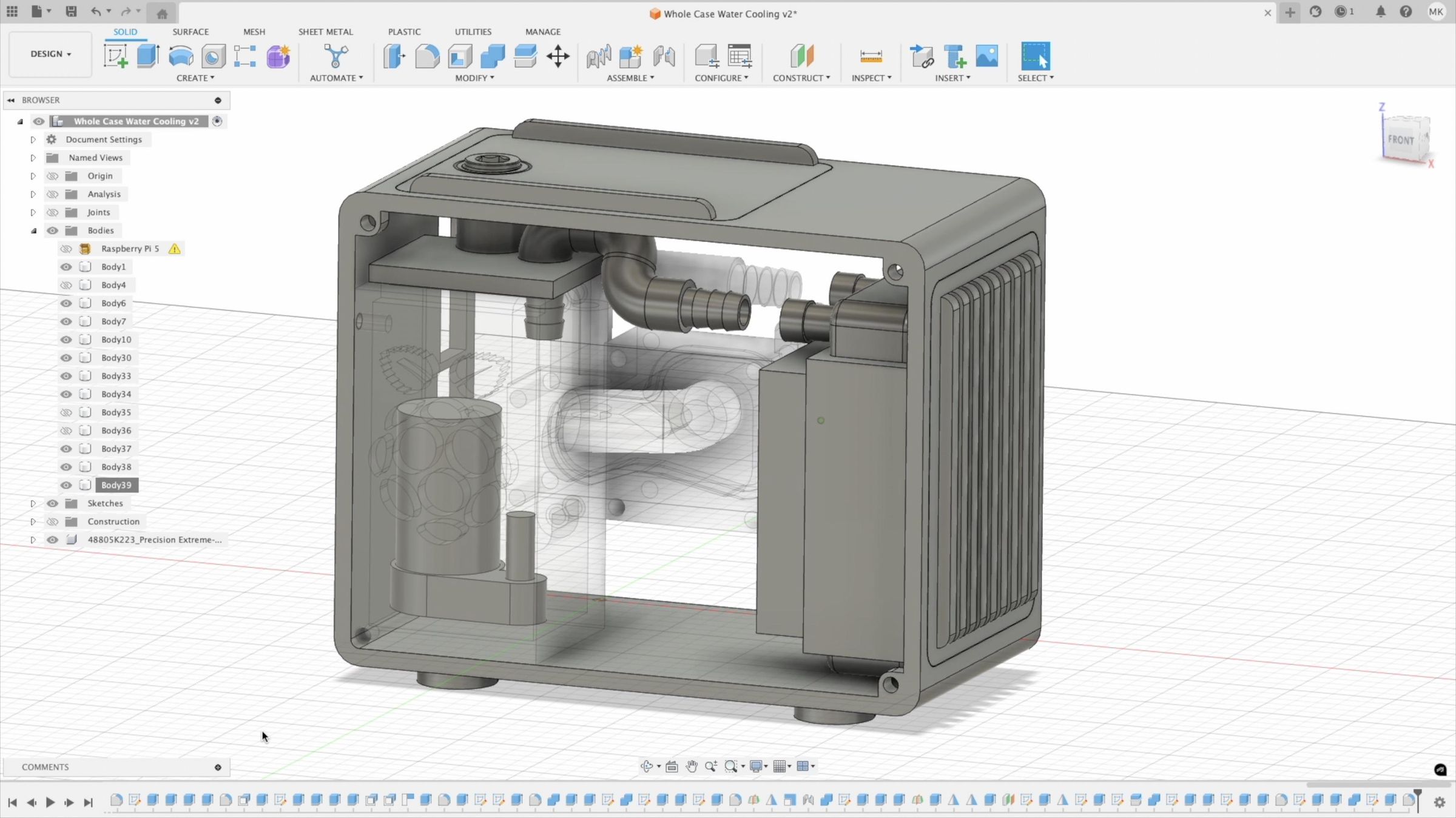 Raspberry Pi 5 Case With Integrated Water Cooling : 6 Steps (with ...