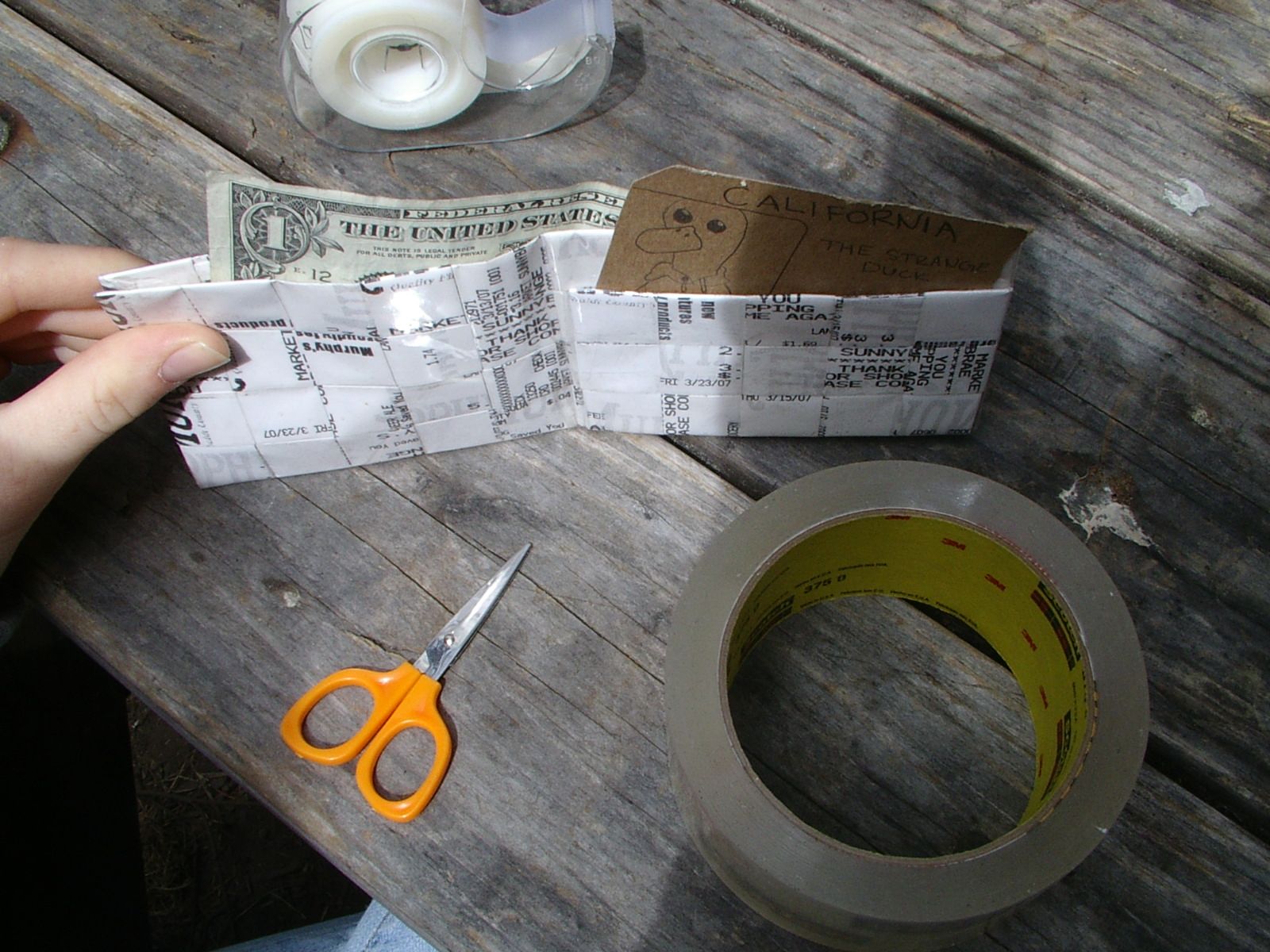 Cash Register Receipt Wallet : 12 Steps (with Pictures) - Instructables