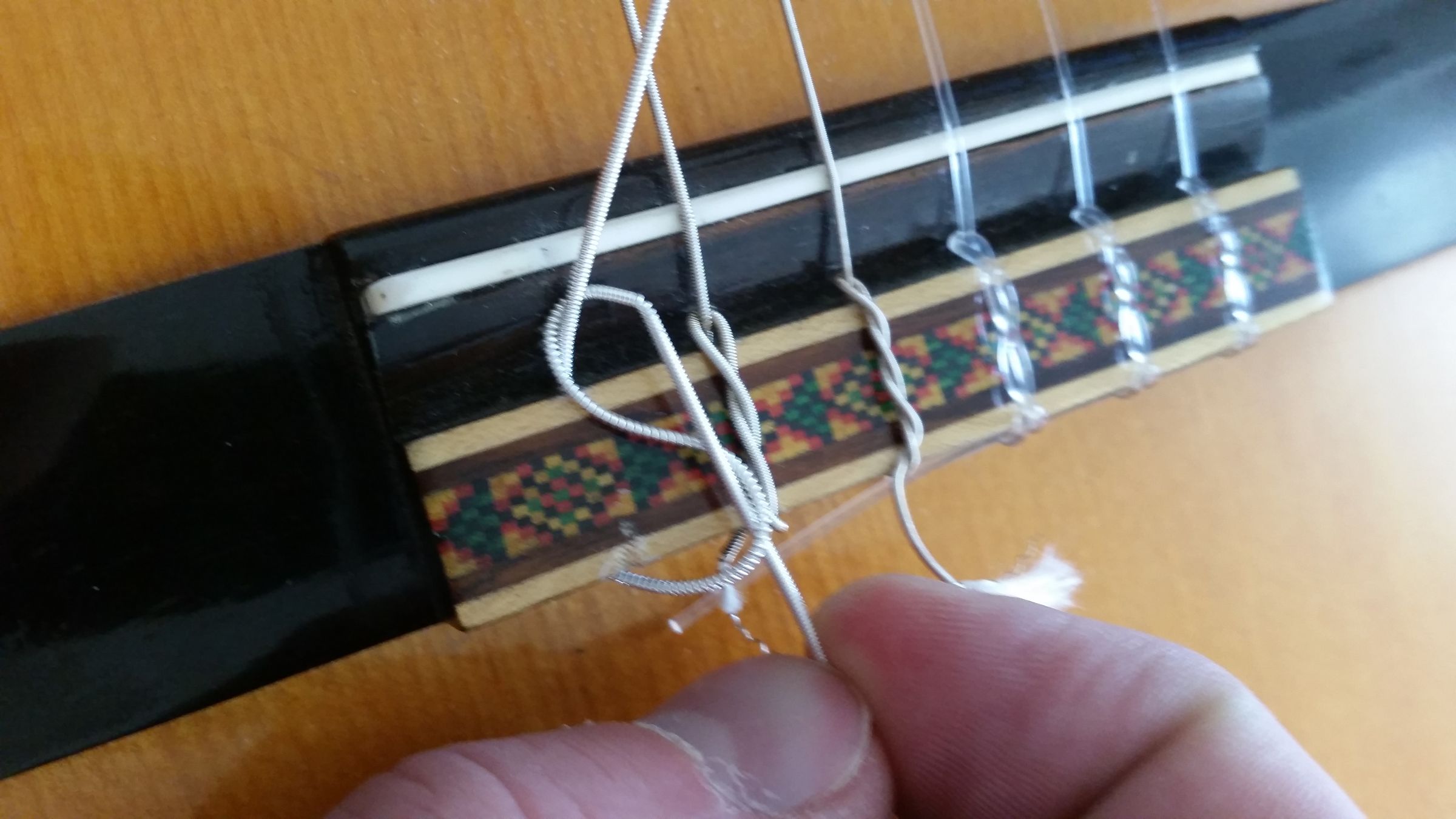 How to Re-string a Classical Guitar : 11 Steps (with Pictures ...