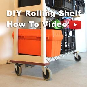 DIY Rolling Shelves - Instructables
