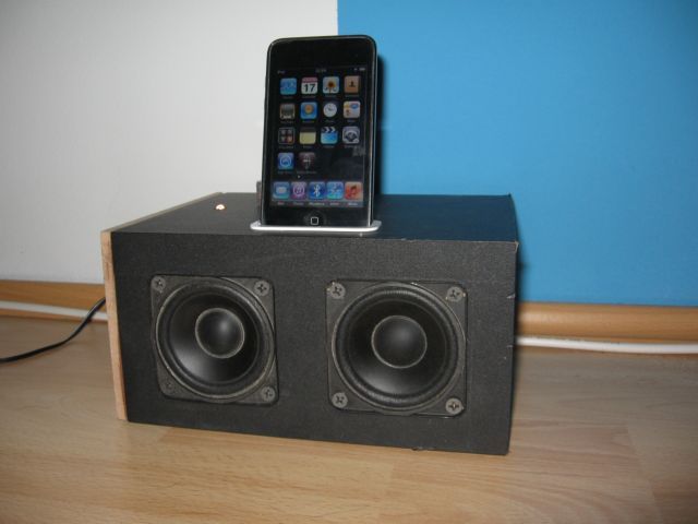 Really Loud DIY IPod Touch Dock With Speakers : 8 Steps - Instructables