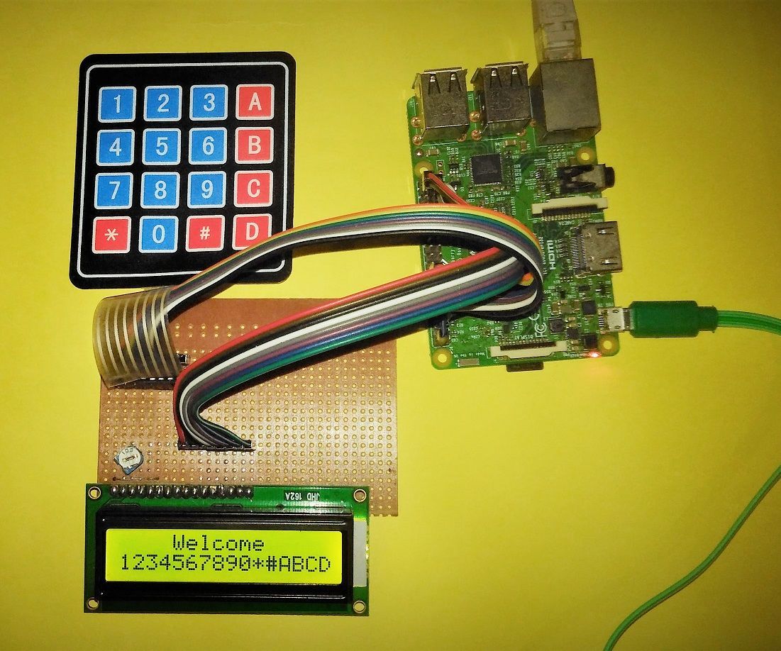 Interface 16x2 Alphanumeric LCD And4x4 Matrix Keypad With Raspberry Pi3 : 5 Steps (with Pictures ...
