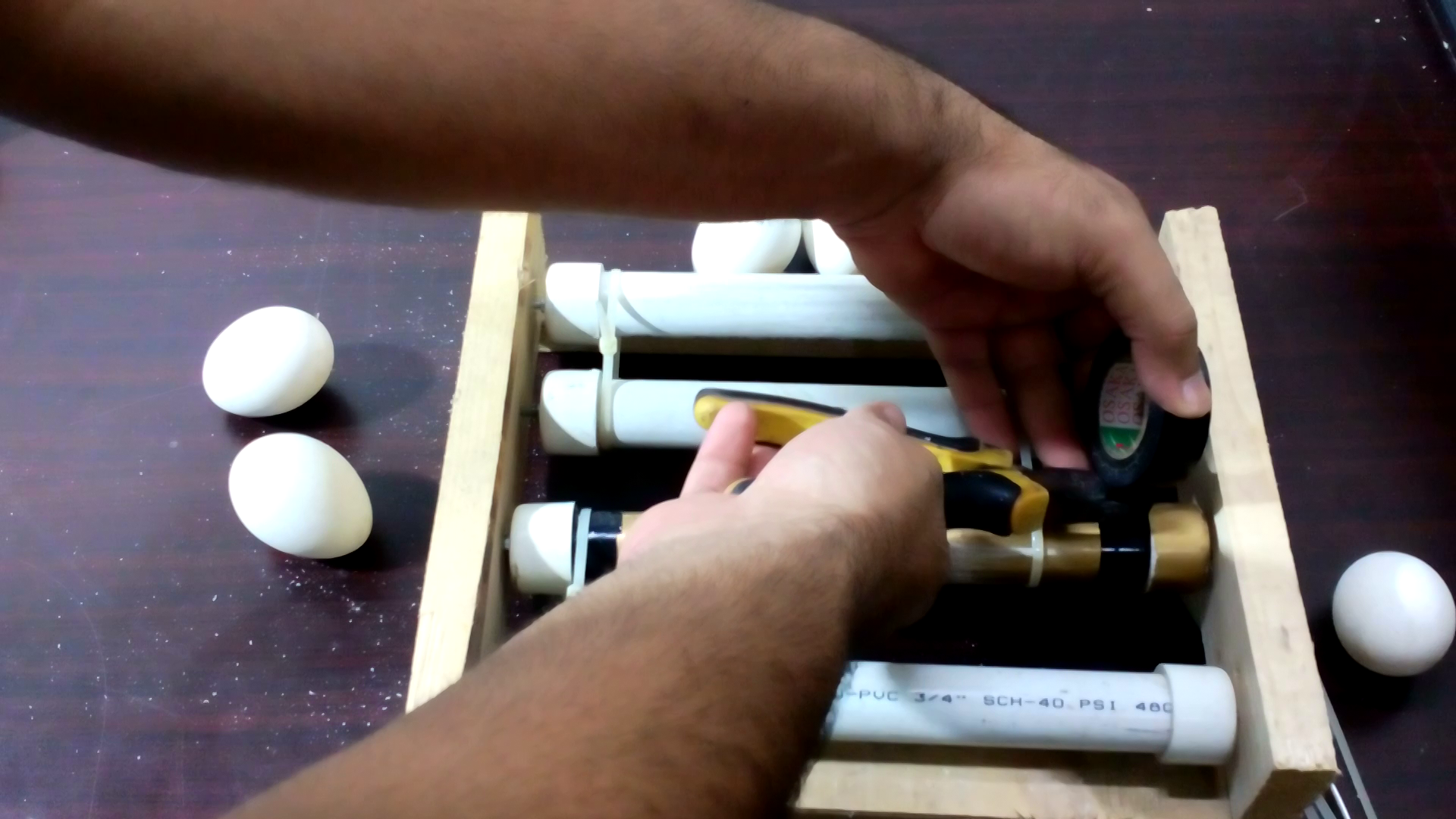 How to Make Automatic Rotating Egg Tray From PVC and Wood : 5 Steps ...
