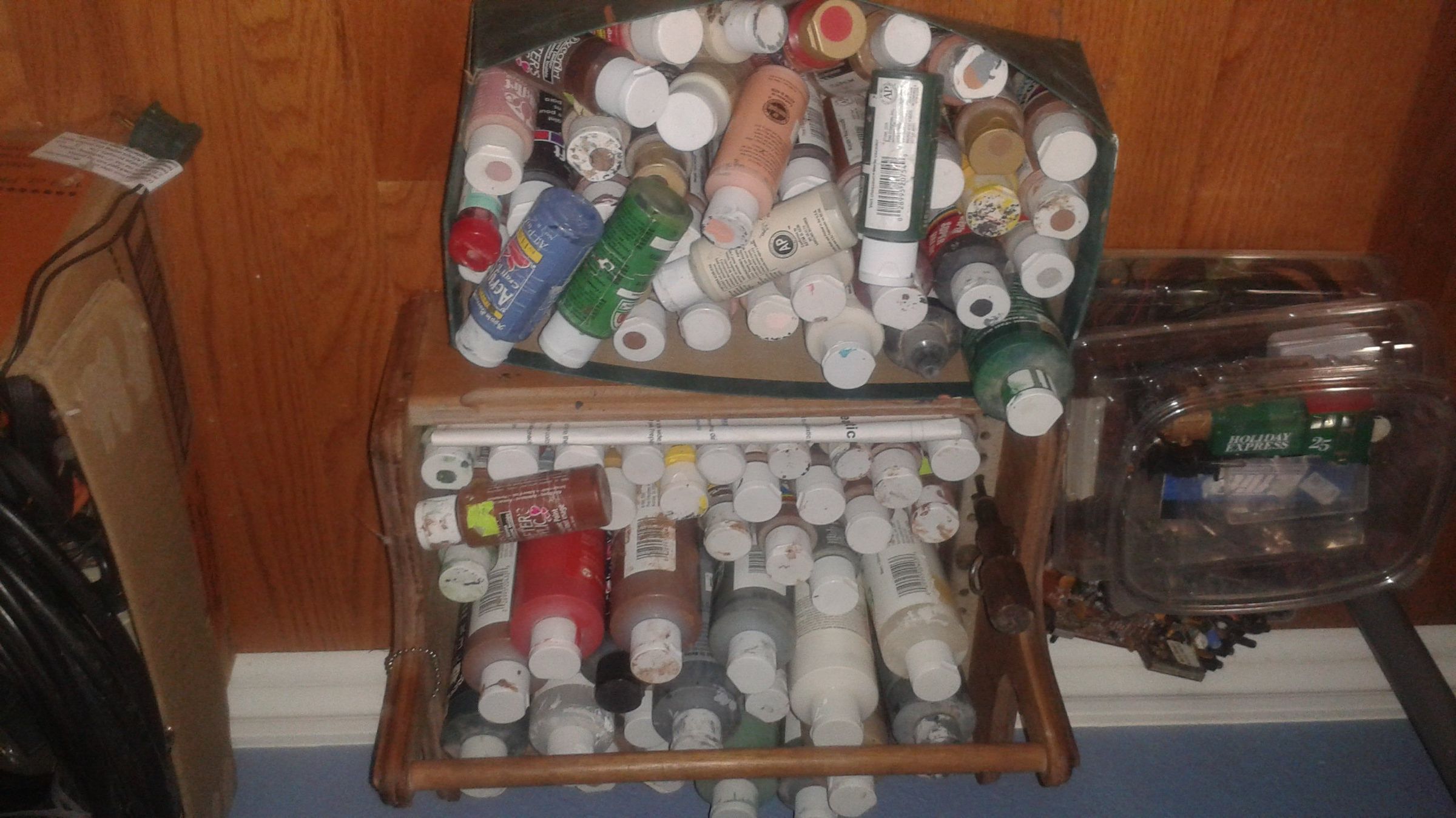 DIY Craft Paint Organizer Display From Scrap Wood - Instructables