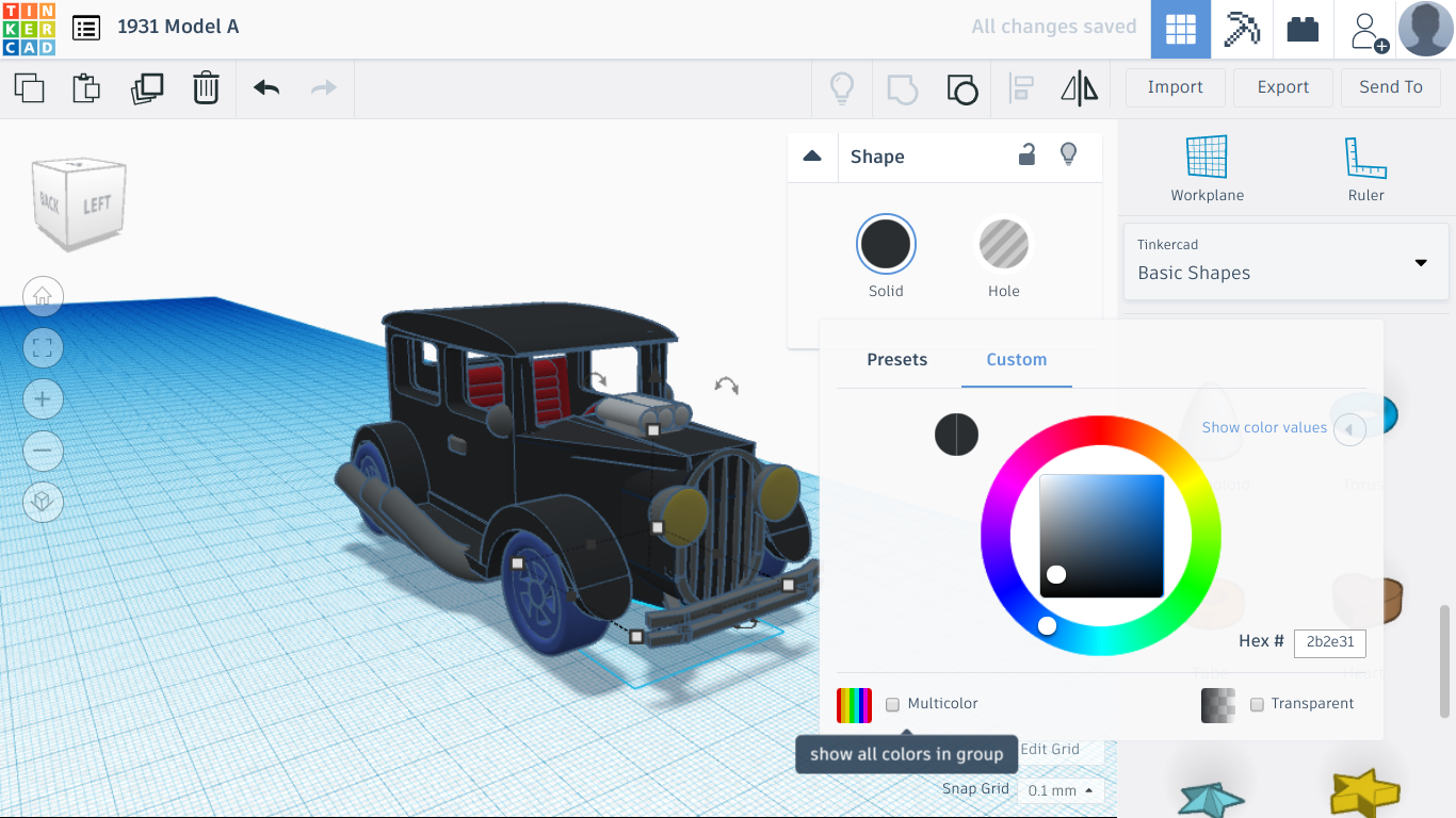 How to Make a Model a and Scene Using Tinkercad : 33 Steps (with ...