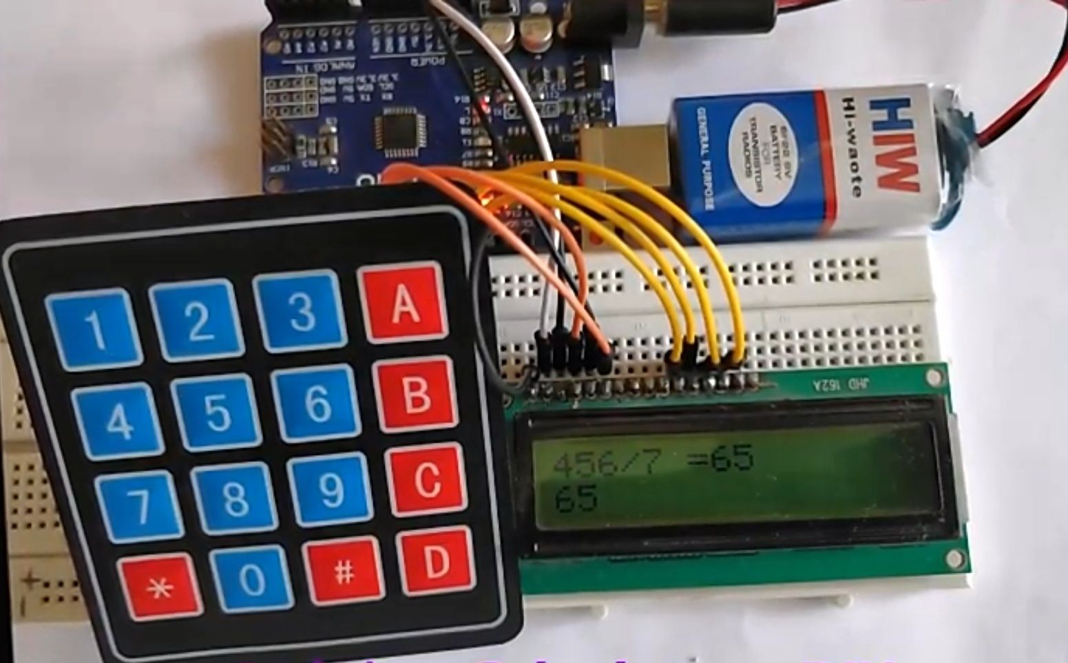 Arduino DIY Calculator Using 1602 LCD and 4x4 Keypad : 4 Steps ...