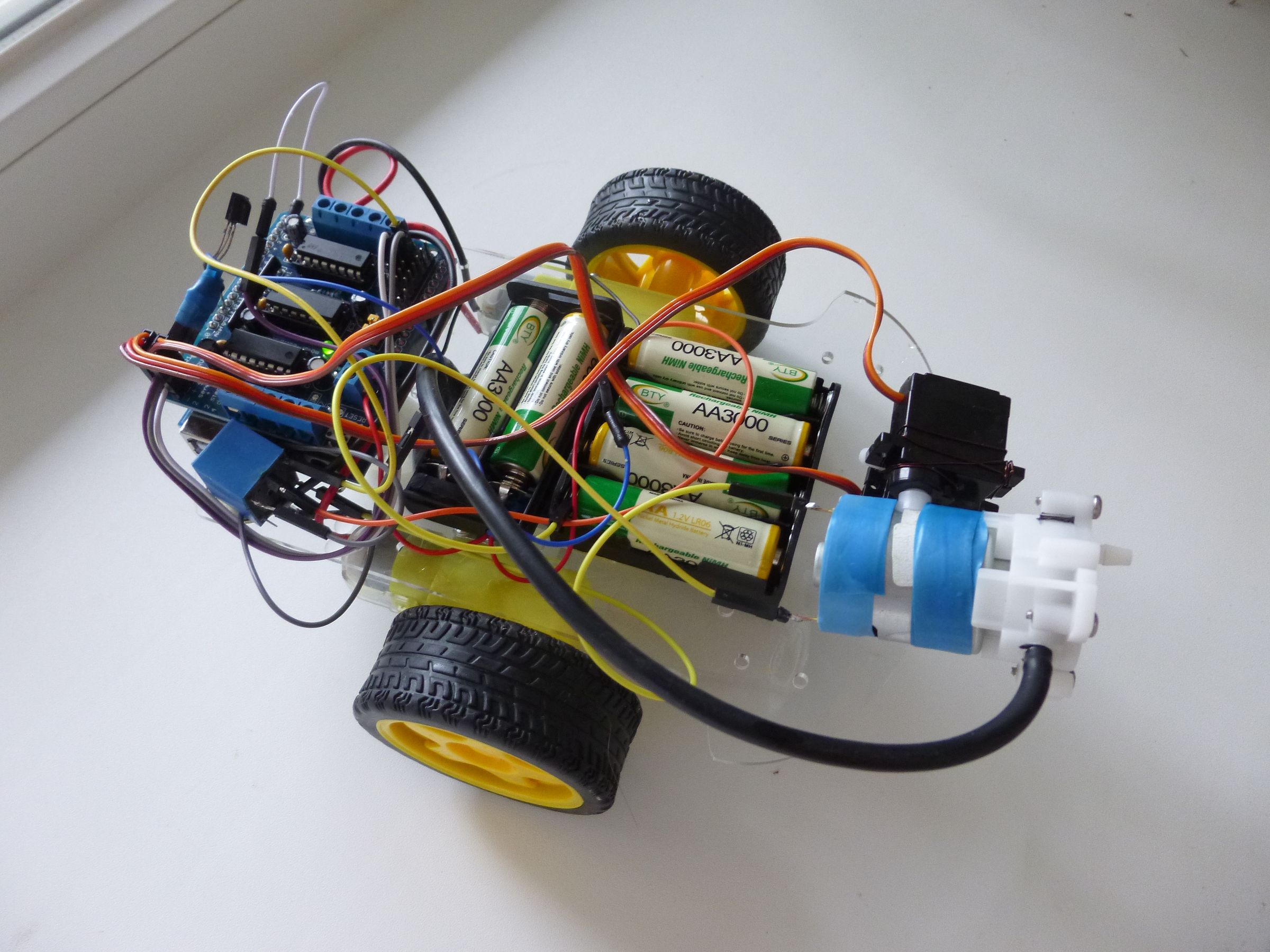 Water Cannon Arduino Robot IR - Instructables