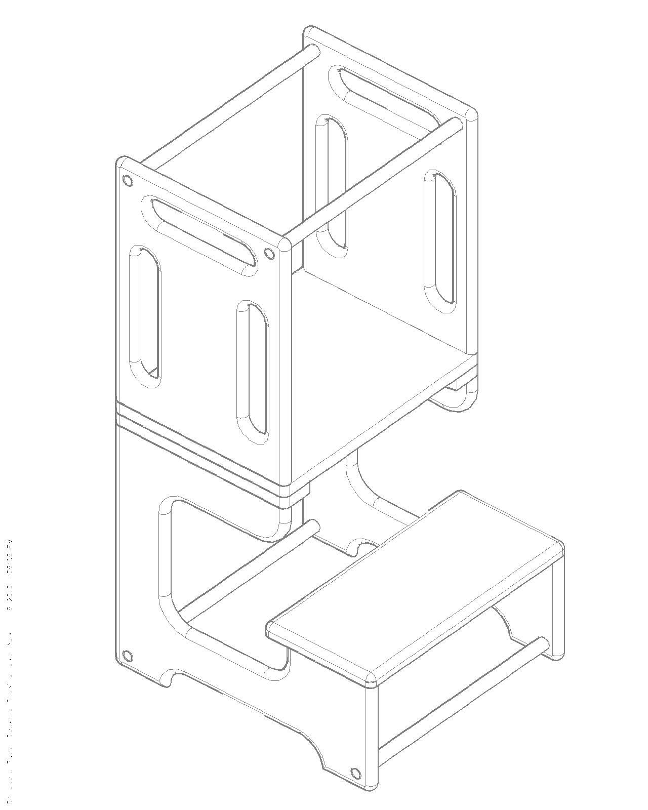 Kids Learning Tower / Work Desk for ~ 30$. : 7 Steps (with Pictures ...