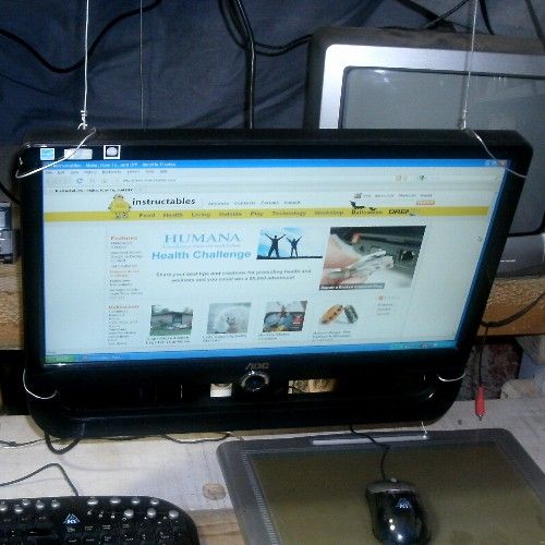 Hanging Monitor -- No Table Needed! - Instructables