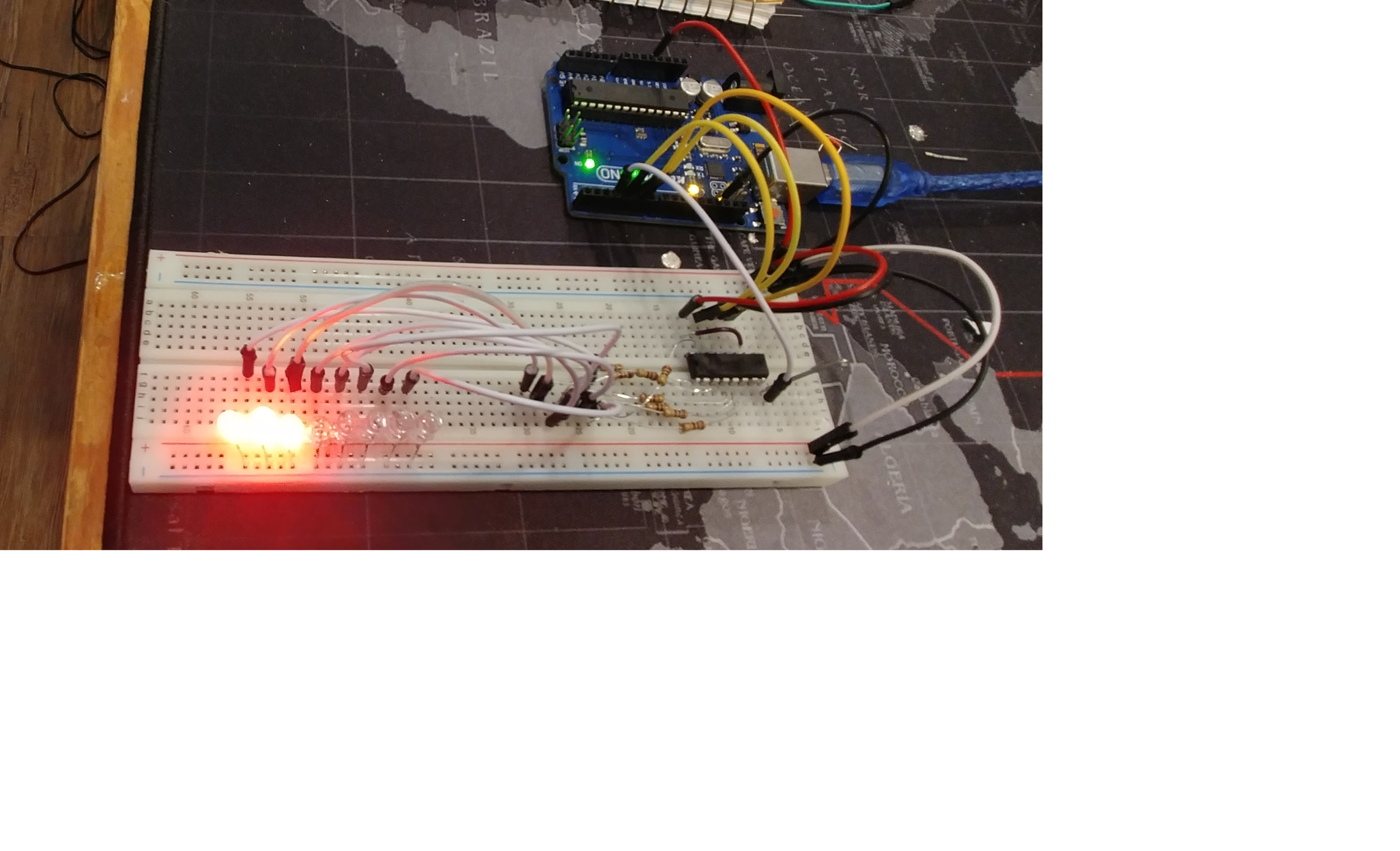 8 LED Chaser With 74HC595 8 Bit Shift Register : 5 Steps (with Pictures ...