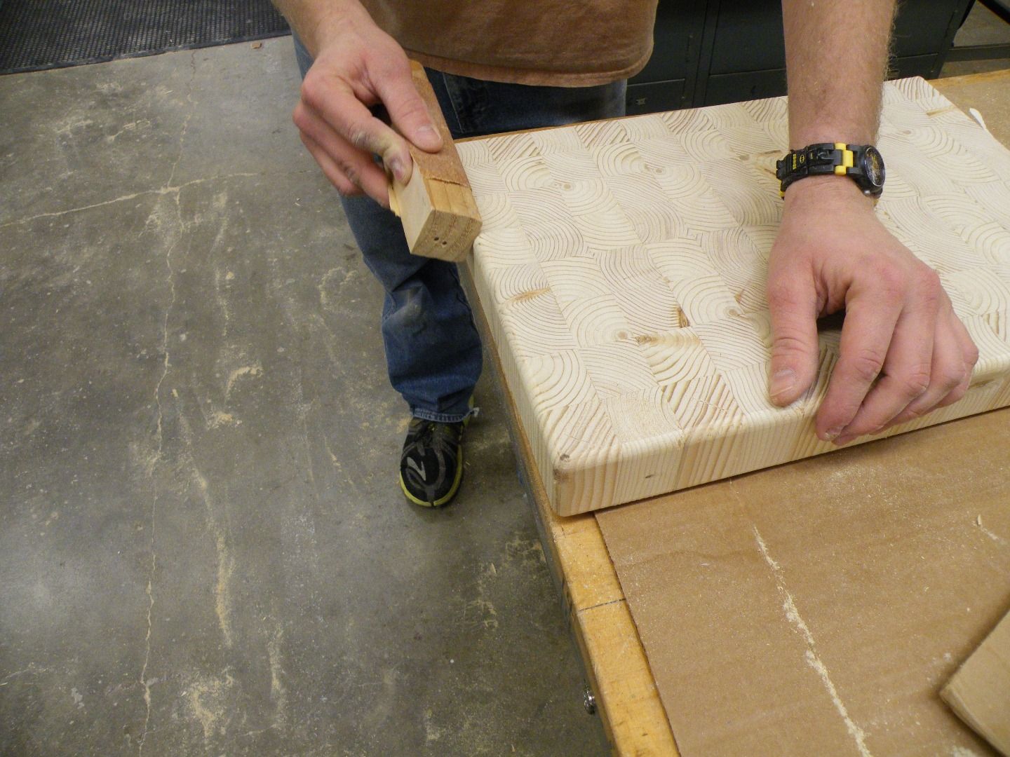 2x4 End Grain Cutting Board / Butcher Block : 13 Steps (with Pictures ...