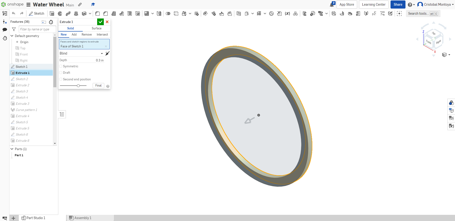 How to Make Water Wheel on Onshape : 15 Steps - Instructables