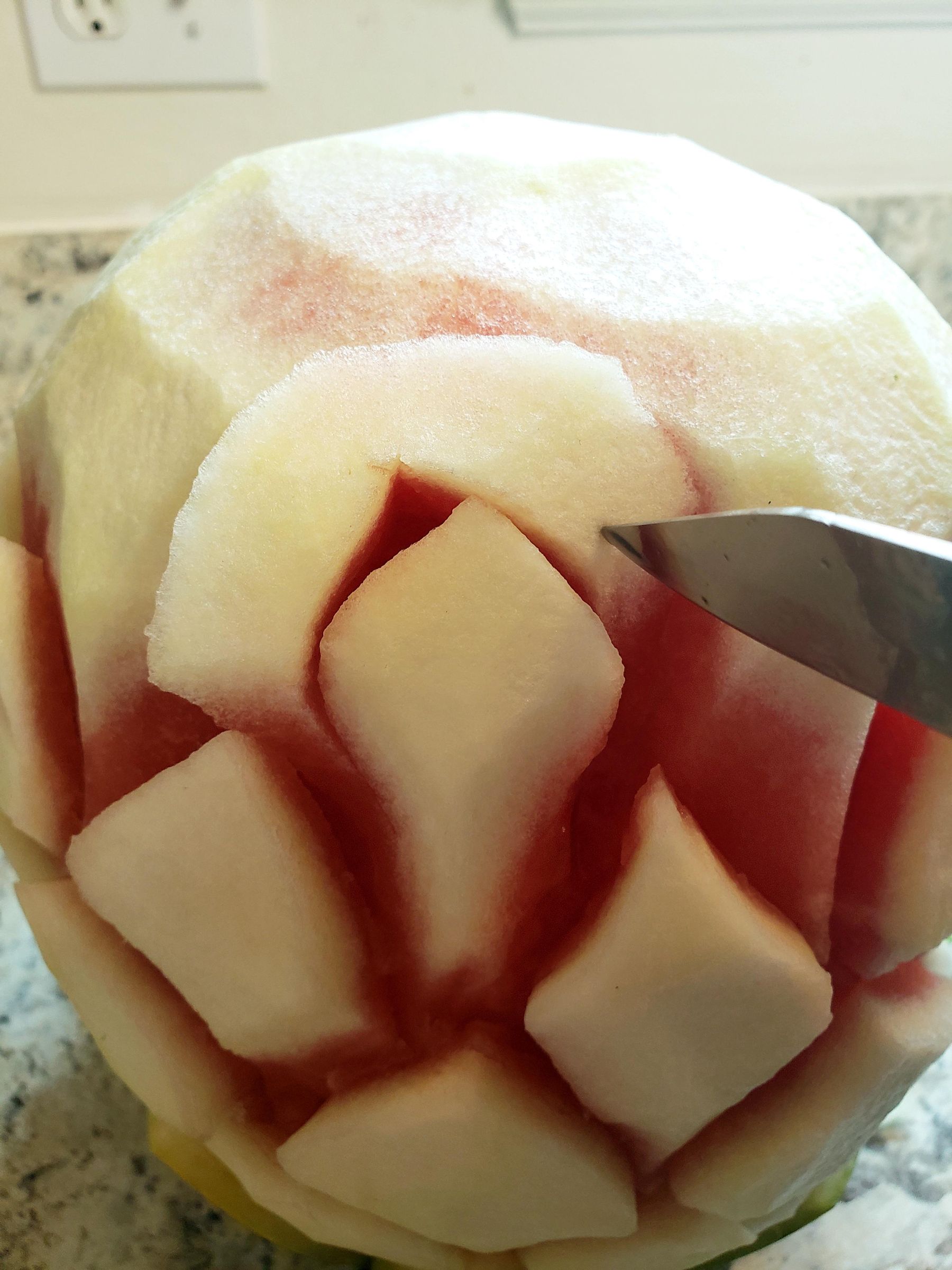 Watermelon Lotus Flower Carving! : 17 Steps (with Pictures) - Instructables