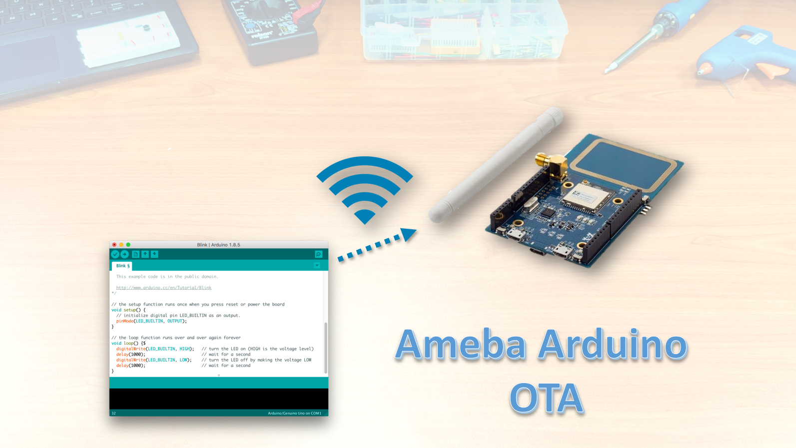 Programming Arduino Over the Air (OTA) - Ameba Arduino : 4 Steps ...
