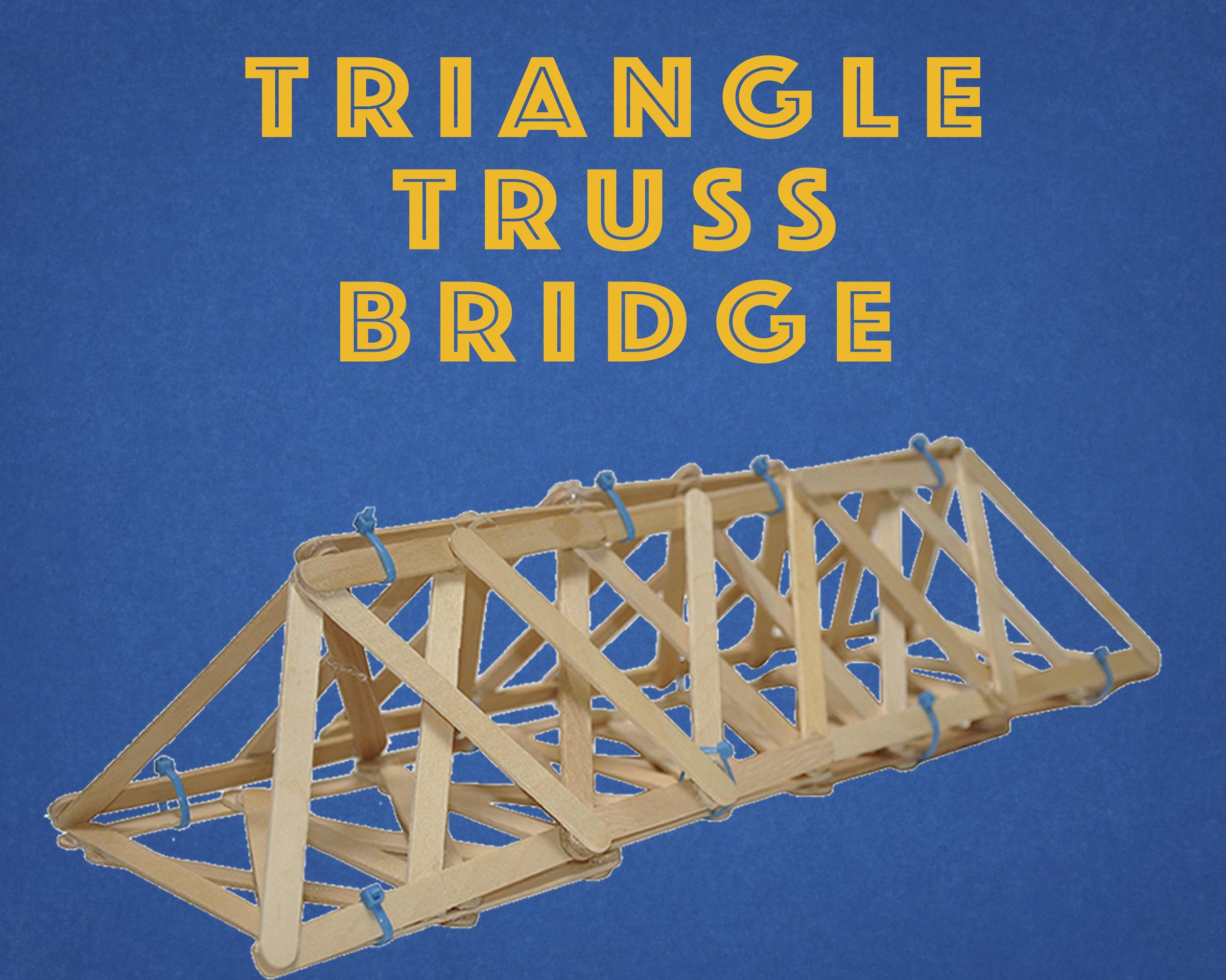 Triangle Truss Bridges - the Best Popsicle Stick Bridge STEM Project ...