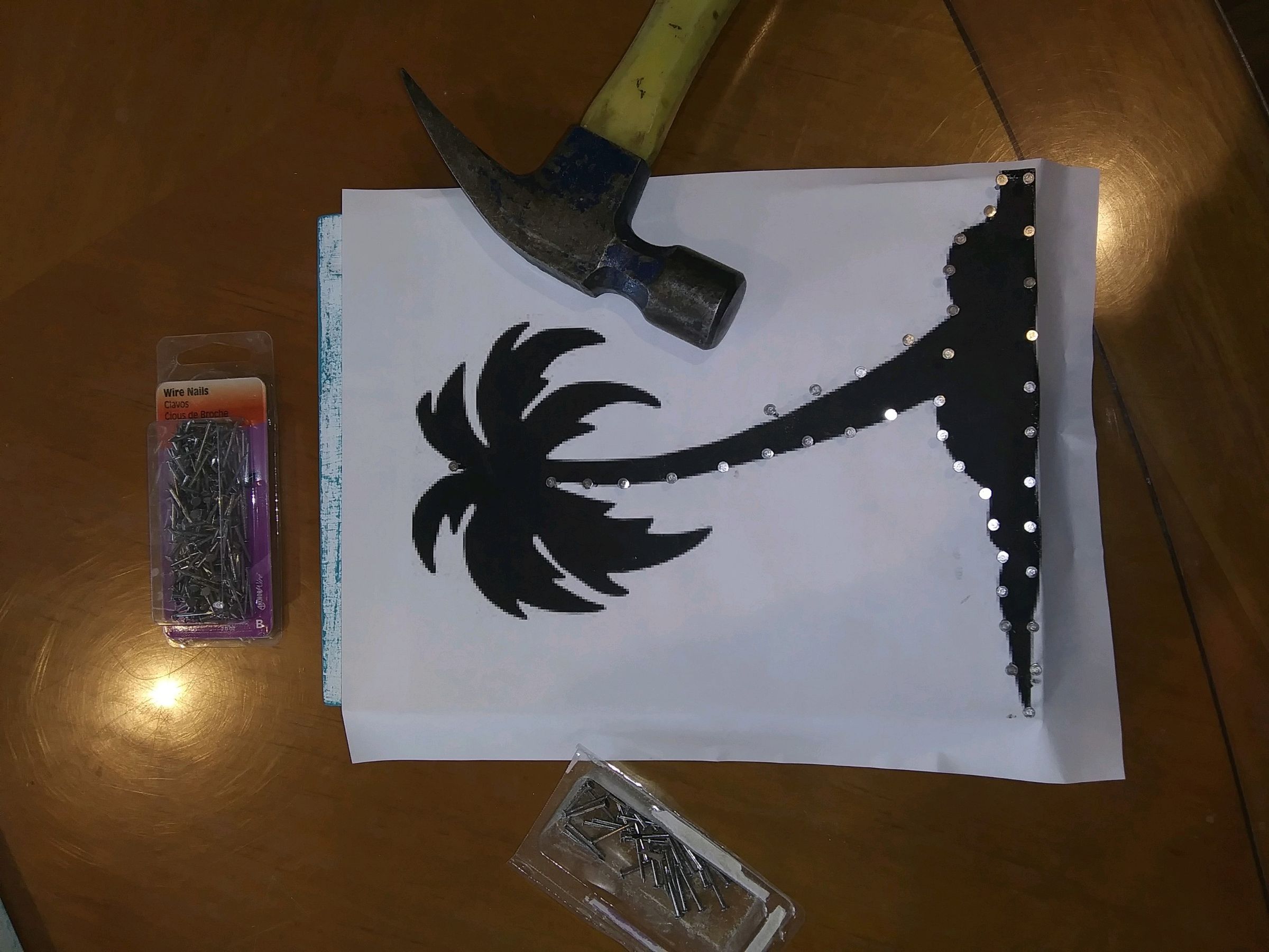 Wood and Nail String Project : 6 Steps - Instructables