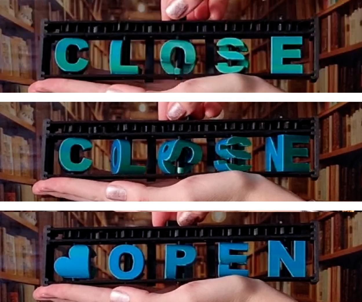3D Double-Sided Letters in an 'Open and Close' Sign : 23 Steps (with ...