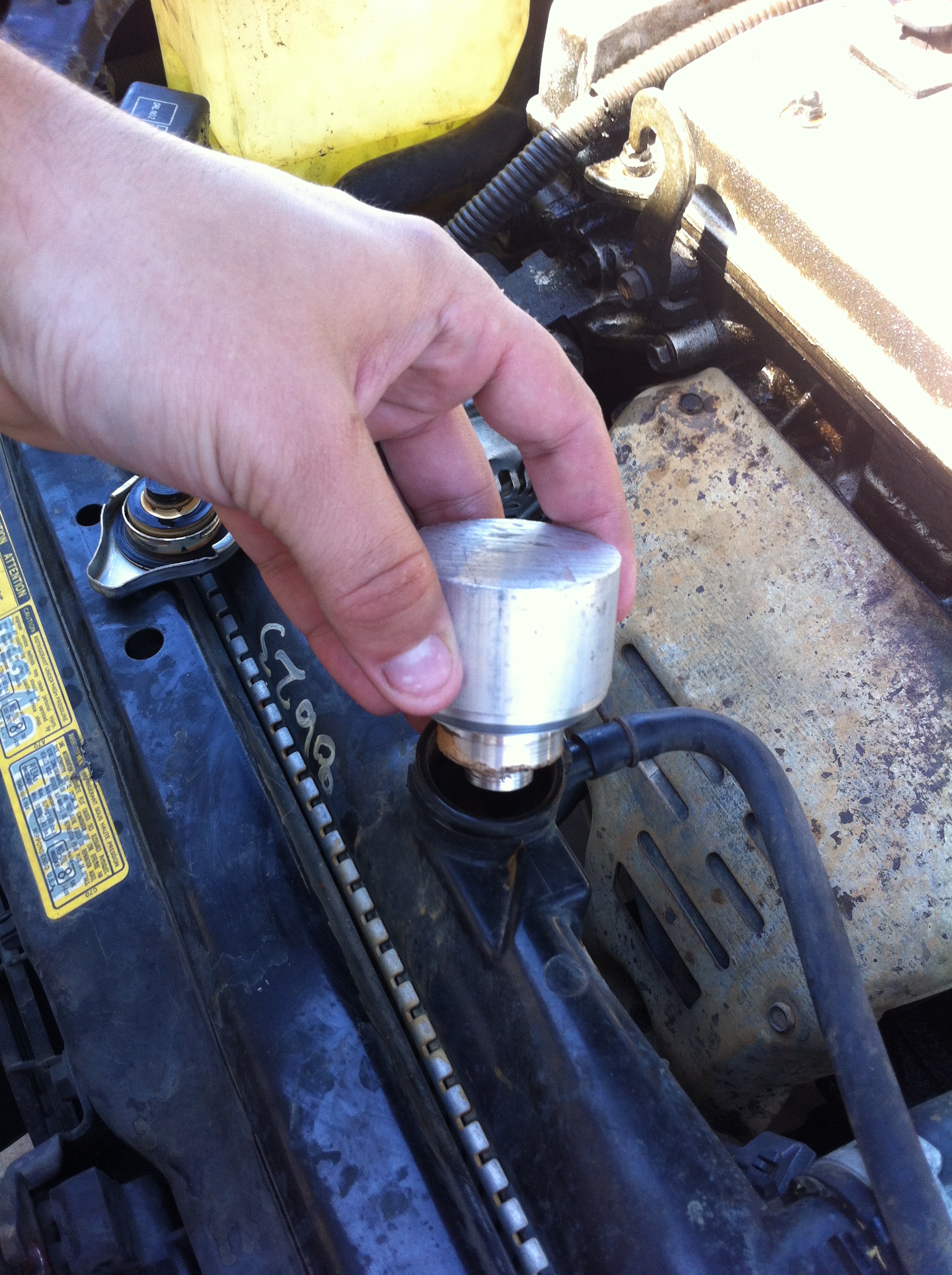 Resurface a Damaged Radiator Cap Radiator Seal Surface : 3 Steps ...