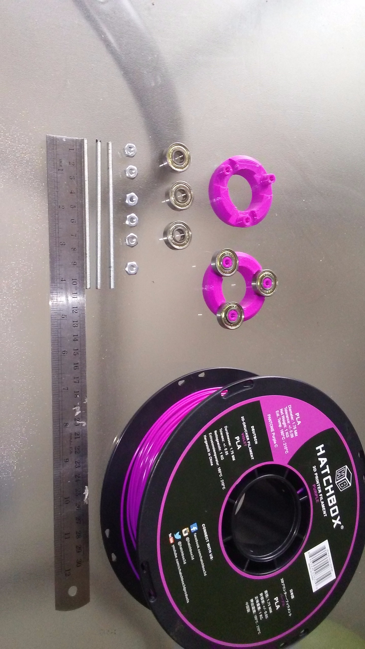 Expanded Spool Holder, Filament Guide, & Spool Hub : 4 Steps (with ...