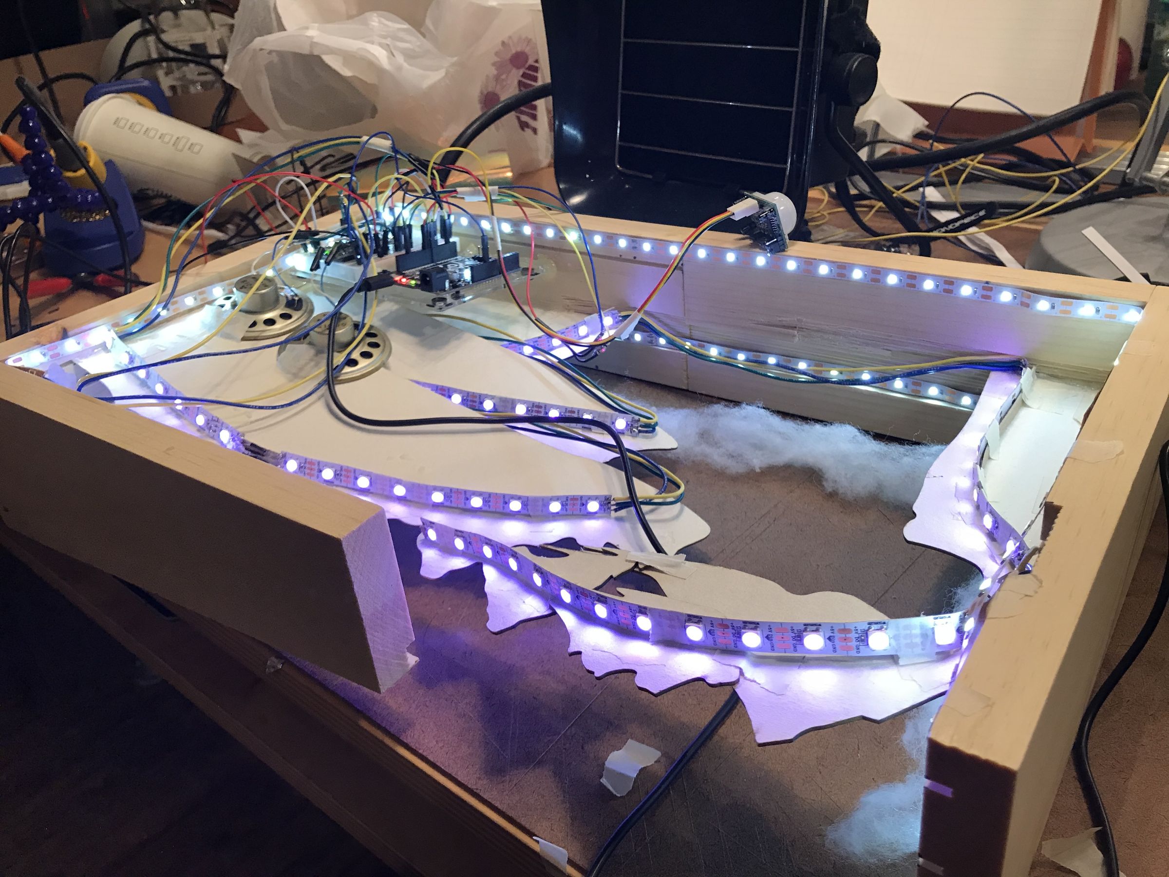 Chinese Traditional Painting NeoPixel Wall Art (Powered by Arduino) : 6 ...