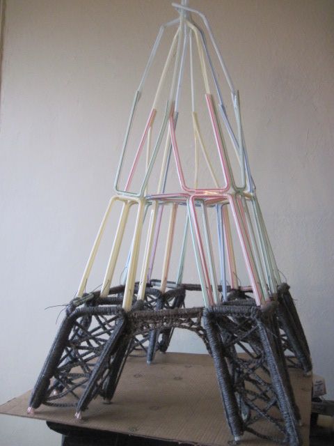 Tower Made Of Straws