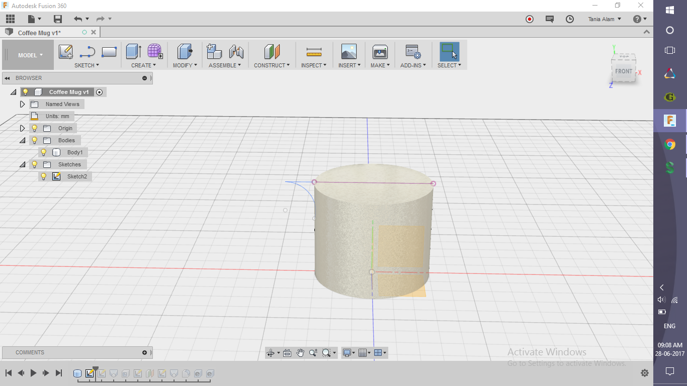 Creating a Coffee Mug Using Fusion 360: One of the Simplest Things to ...