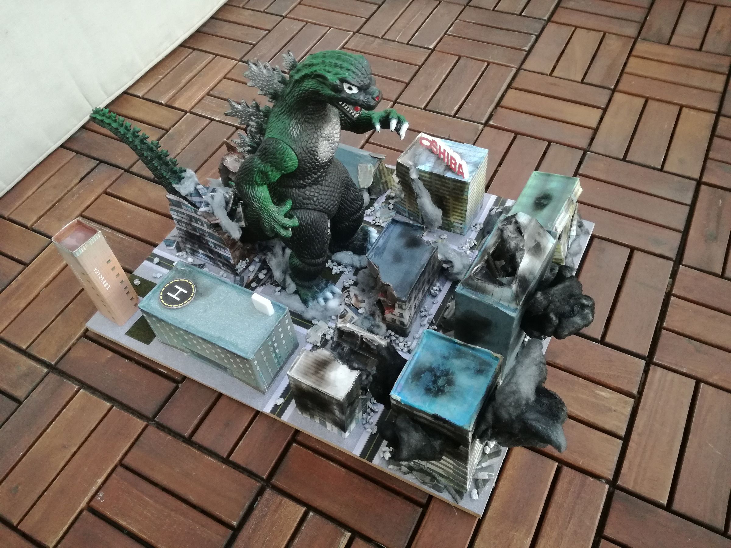 Cardboard Godzilla Diorama and Google Street View : 4 Steps - Instructables