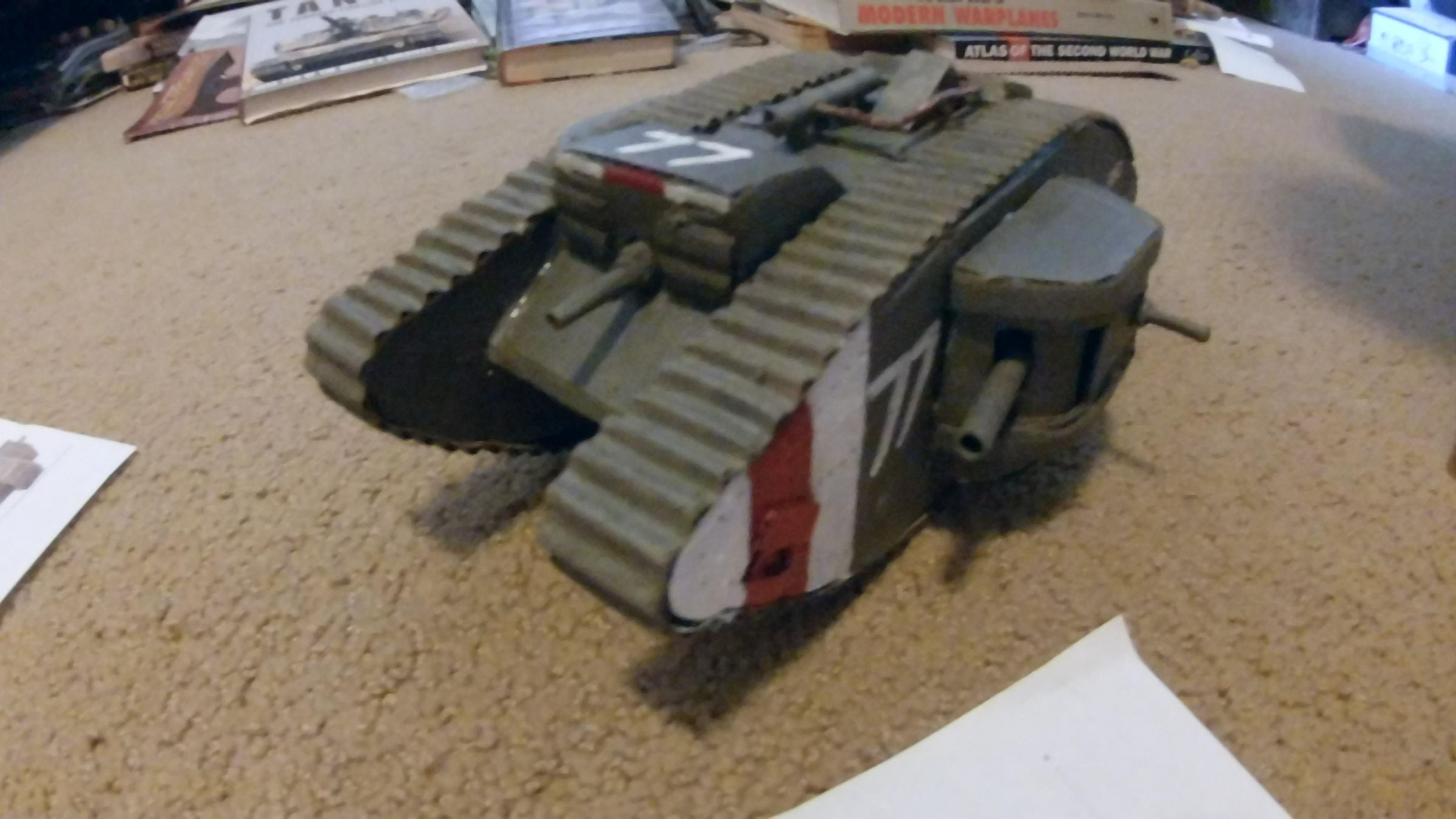 Cardboard Model Mark IV British Tank : 10 Steps (with Pictures ...