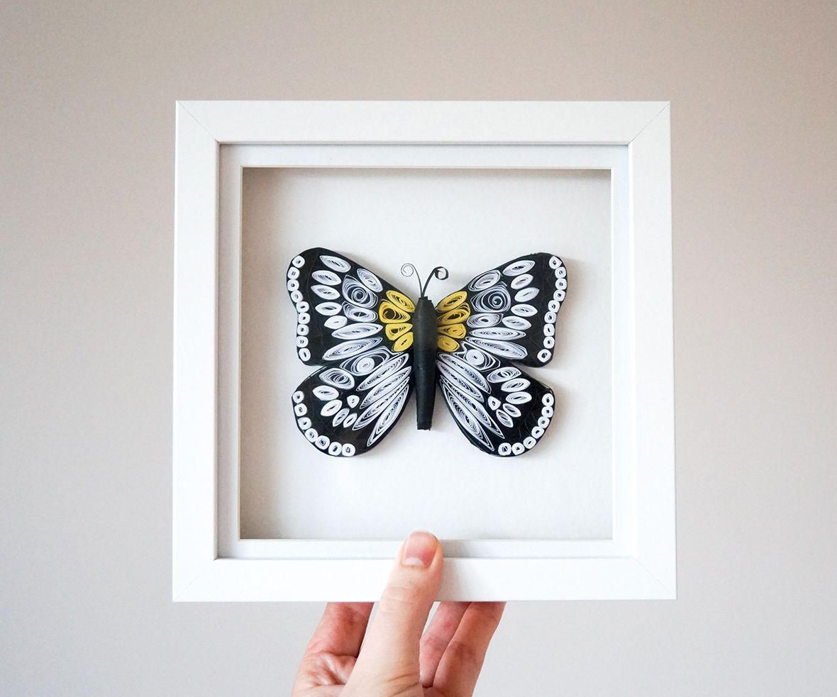 How to Quill a BUTTERFLY | Design Your Own Butterfly Quilling Pattern ...