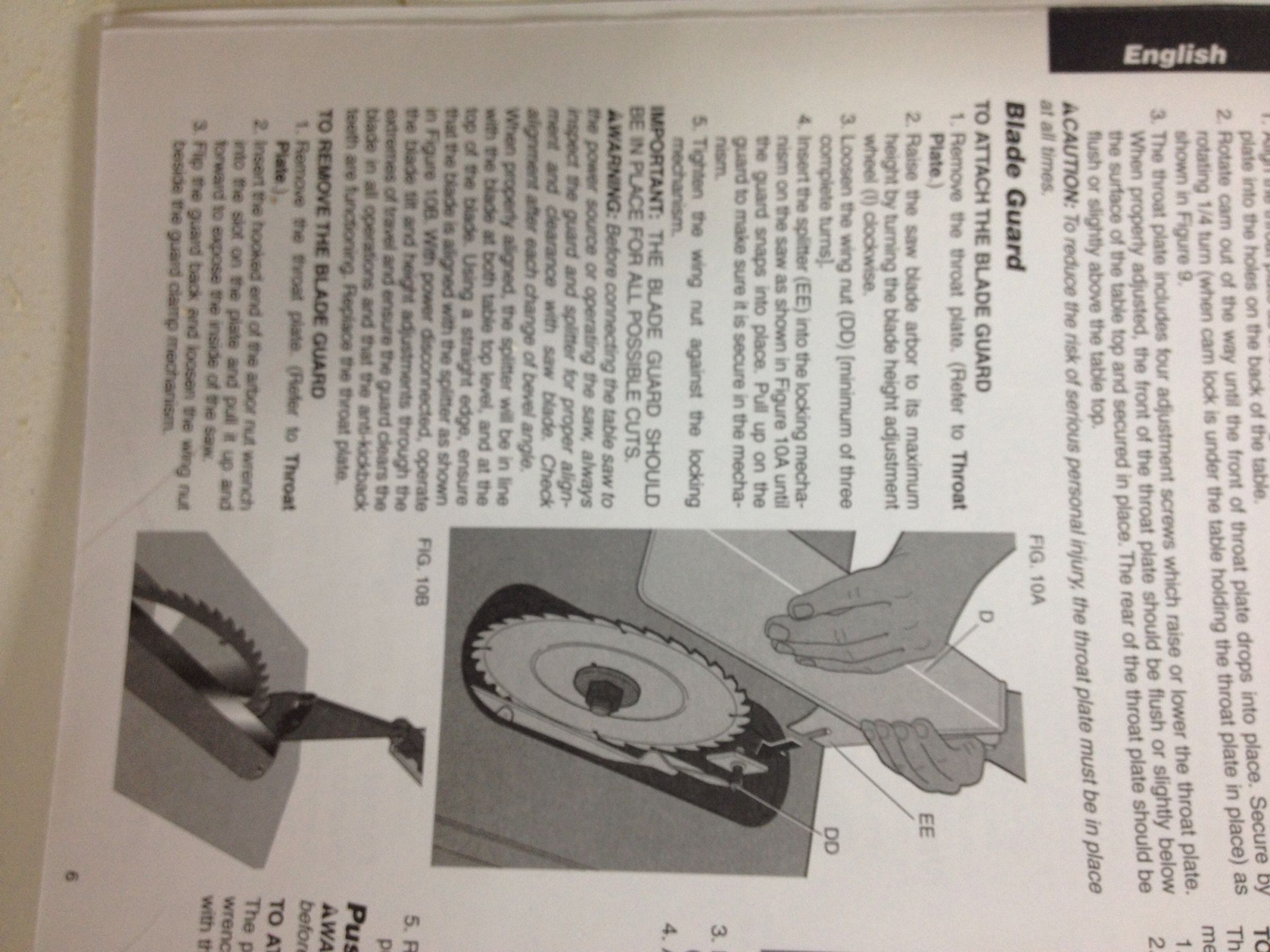 Make a Riving Knife for the DW745 Tablesaw : 5 Steps (with Pictures ...