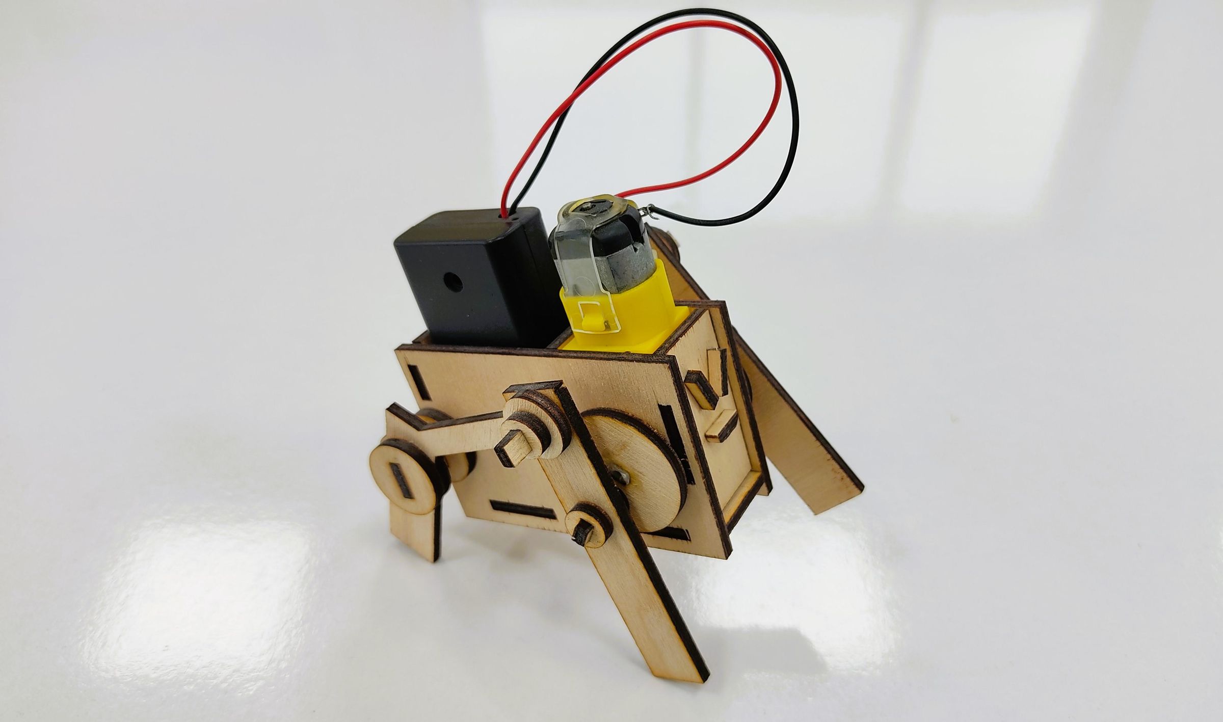 Tinkercad Robotics for School: Laser-cut Walking Machine! : 27 Steps ...