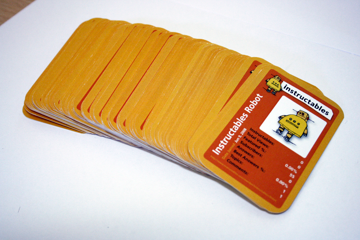 Top Trumps Inspired Instructables Card Game : 6 Steps (with Pictures ...