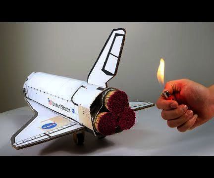 Matches Powered Cardboard Space Shuttle : 4 Steps - Instructables