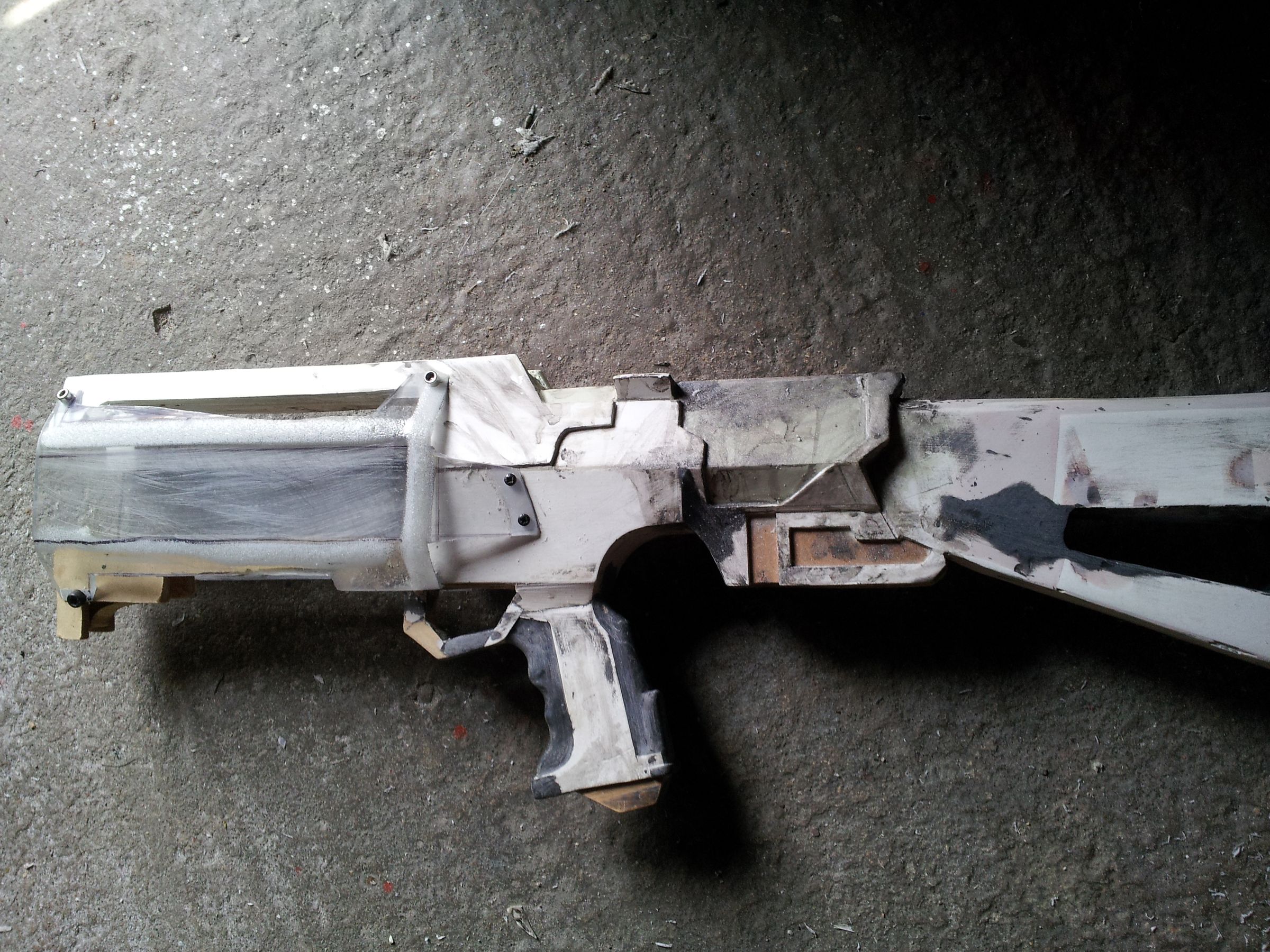 Borderlands Concept Assault Rifle Prop Replica : 14 Steps (with ...