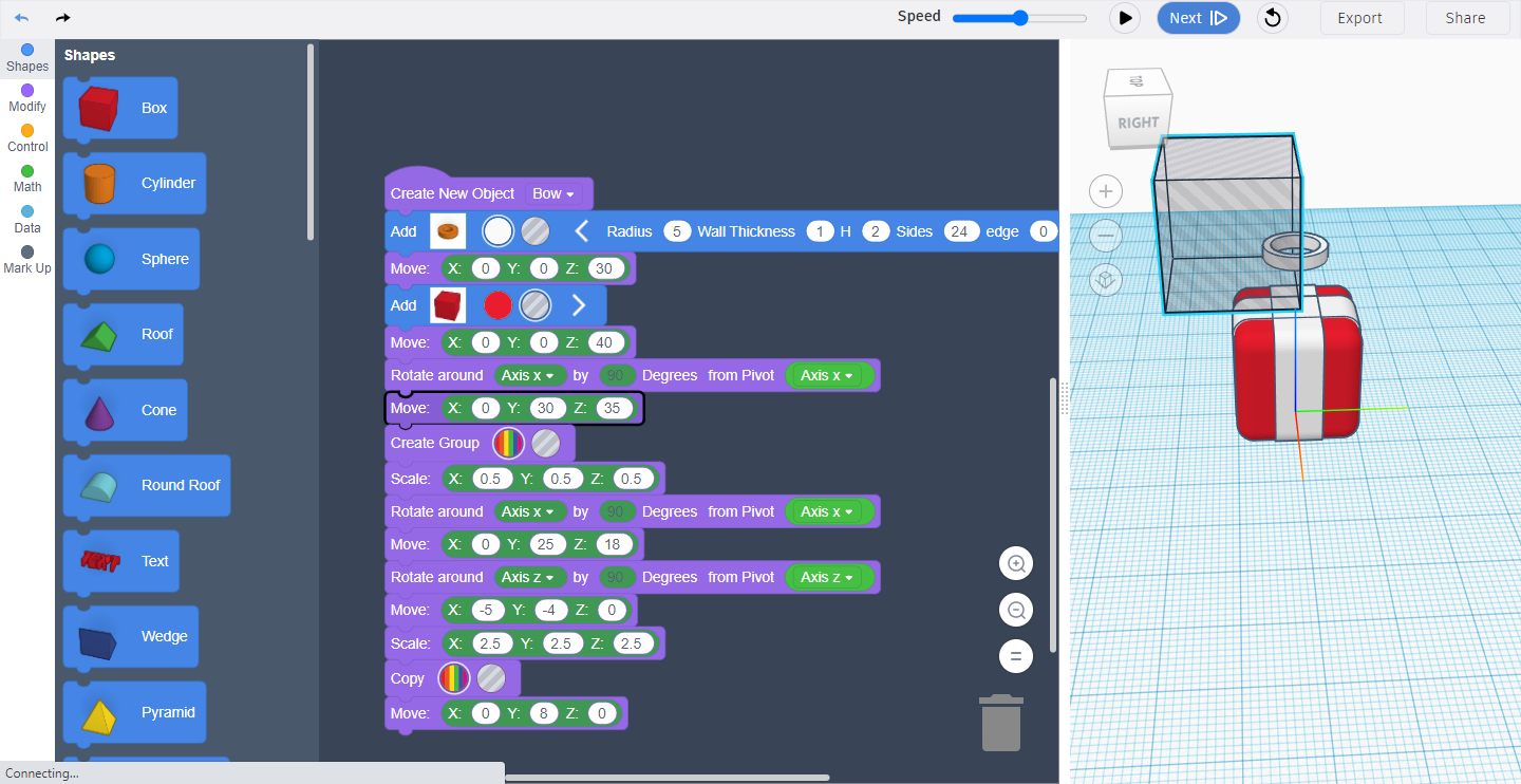 The Tinkercad Present on Codeblocks : 3 Steps - Instructables